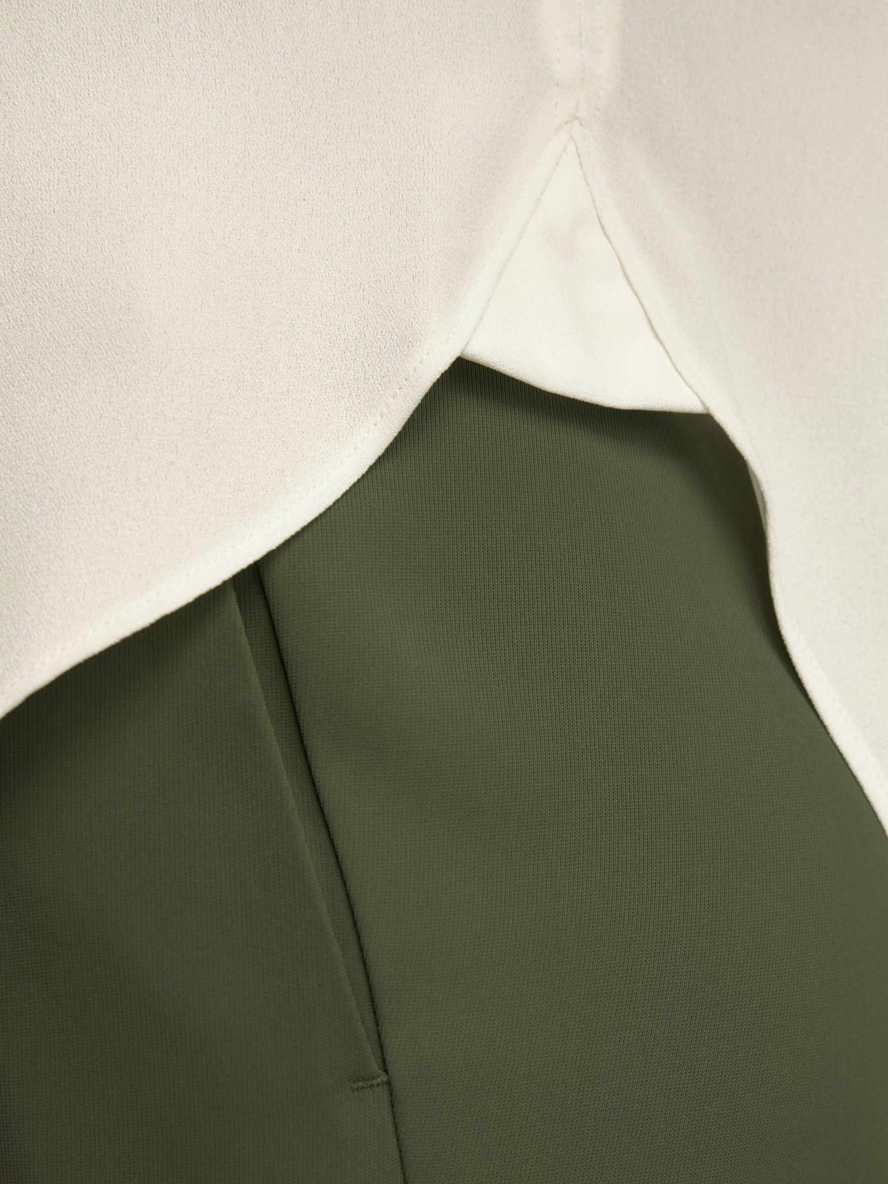 Buy Cream Relaxed Fit Short Sleeve Overhead V-Neck Blouse from the Next ...