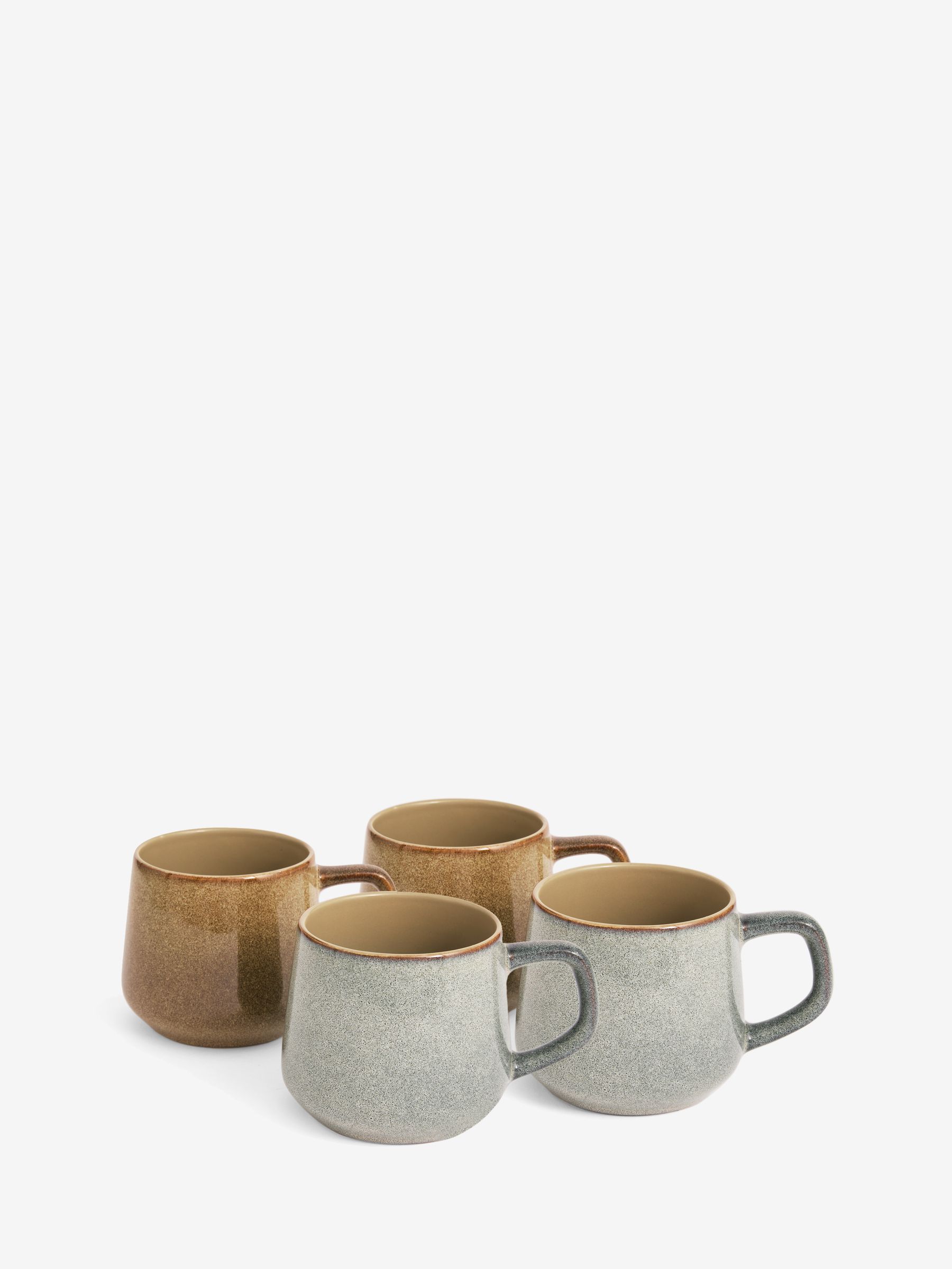 Buy Set of 4 Natural Reactive Glaze Mugs from the Next UK online shop
