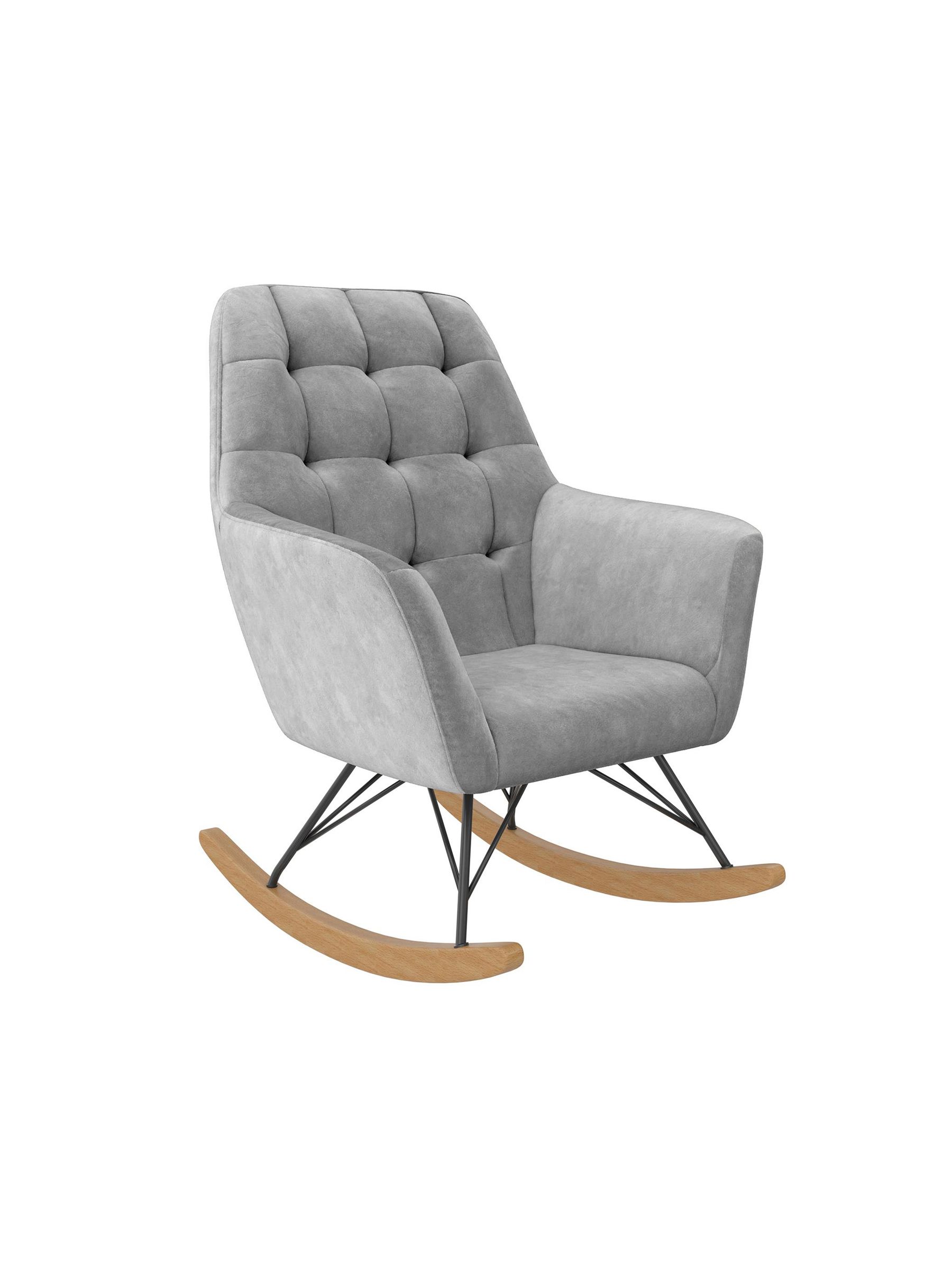 Buy Little Seeds Grey Raven Velvet Nursery Rocking Nursing Chair from the Next UK online shop