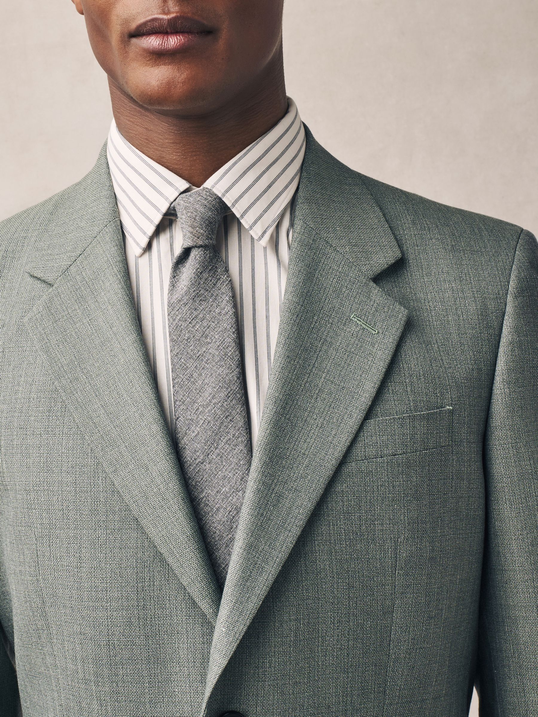 Buy Green Regular Fit Textured Suit Jacket from the Next UK online shop