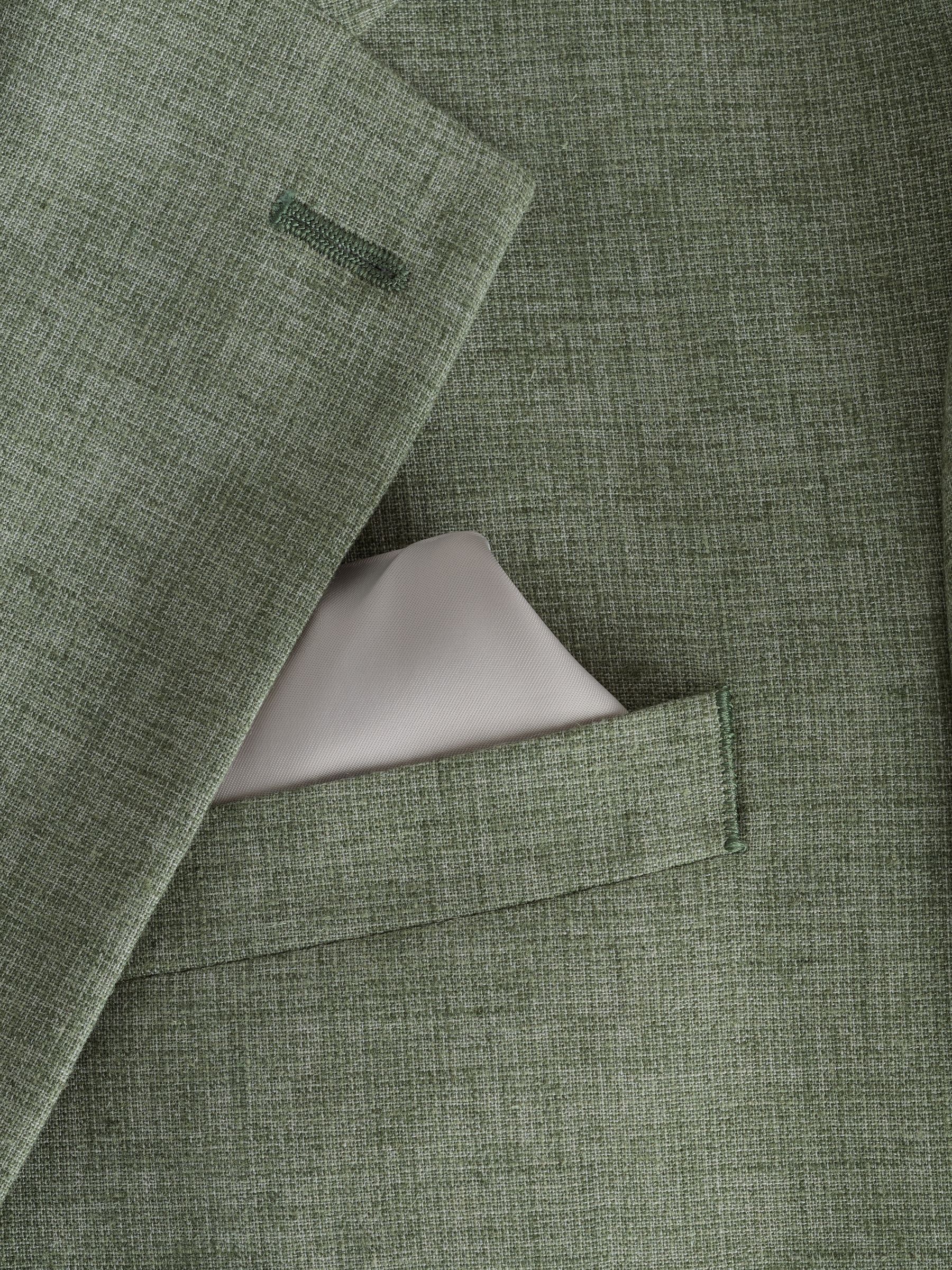 Buy Green Linen Blend Texture Suit Jacket from the Next UK online shop