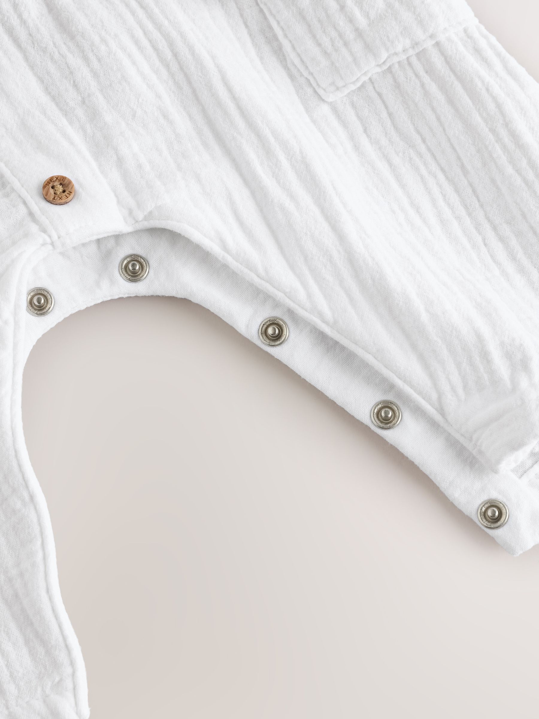 Buy White Button Through Baby Romper (0mths-2yrs) from the Next UK ...