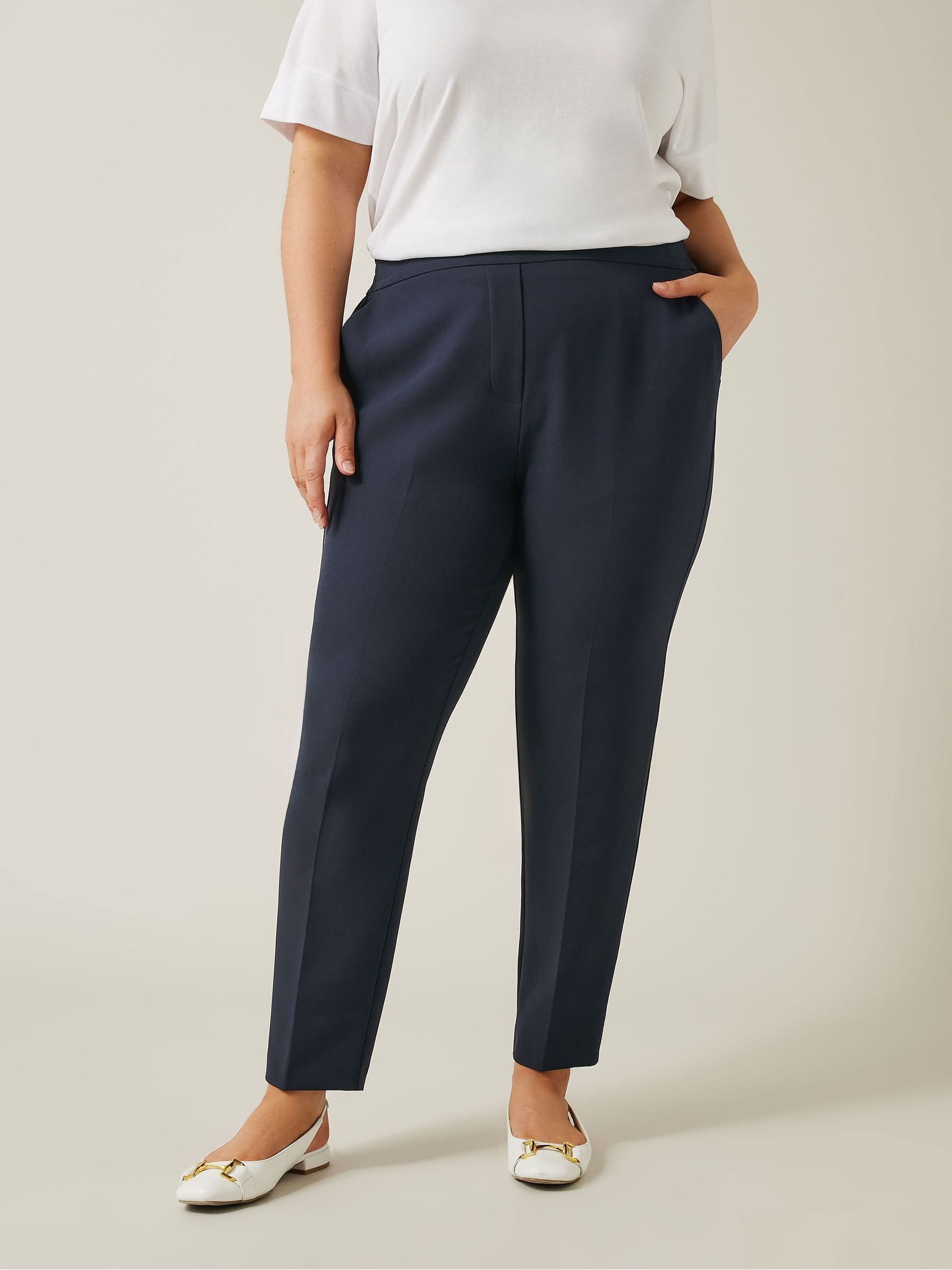 Buy Evans Blue Tapered Leg Trousers from the Next UK online shop