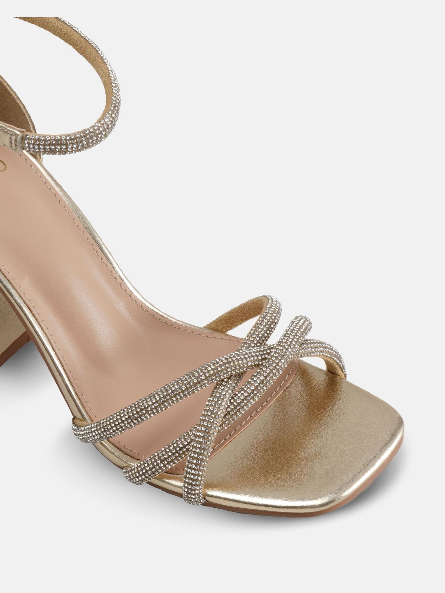 Buy Novo Gold Cassia Diamante Block Heels from the Next UK online shop