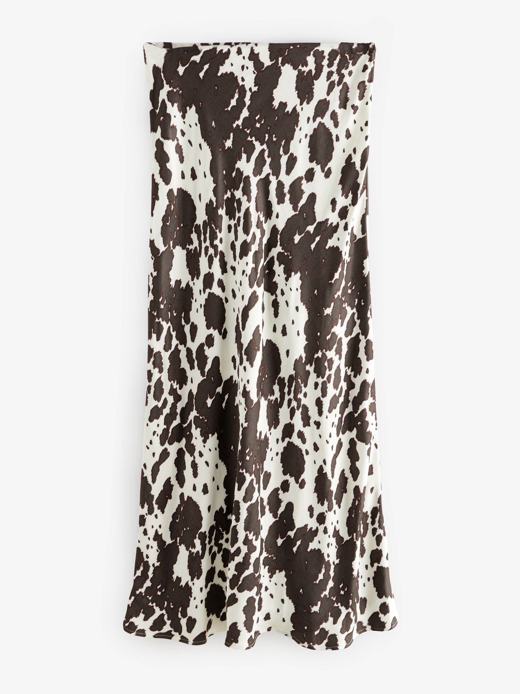 Buy Cow Print Satin Midi Skirt from the Next UK online shop