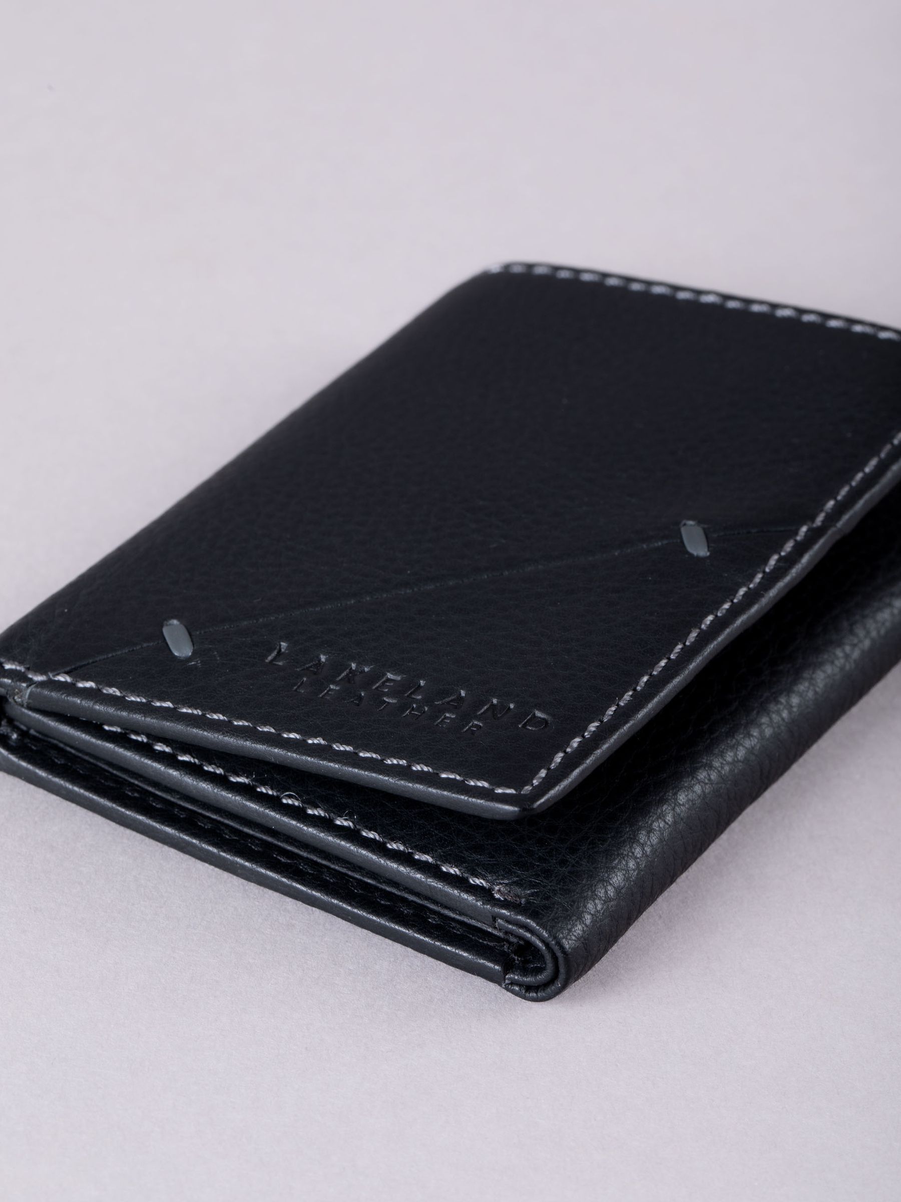 Buy Lakeland Leather Black Allerdale Tri-Fold Wallet from the Next UK ...