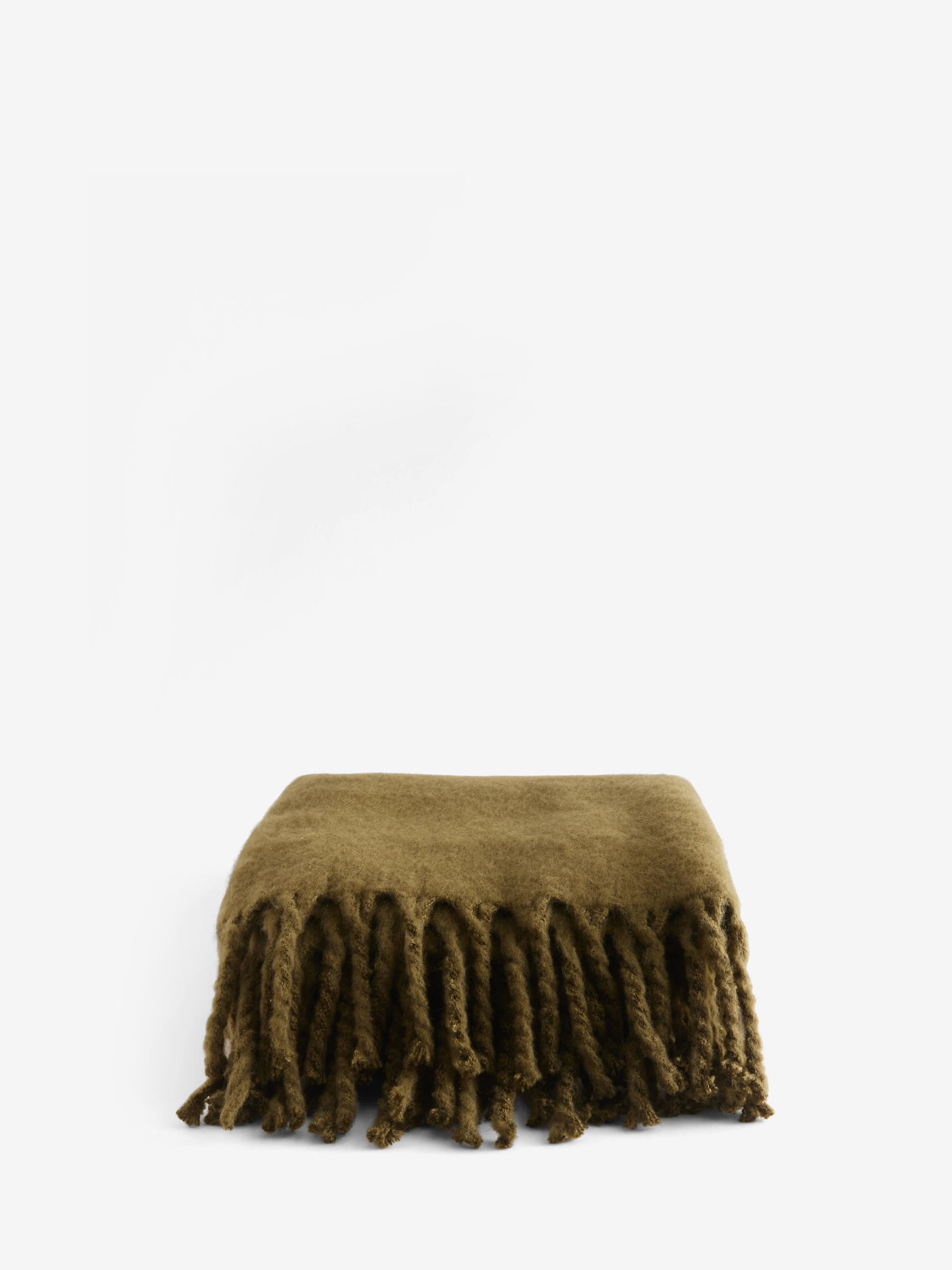 Buy Olive Green Beckett Throw from the Next UK online shop
