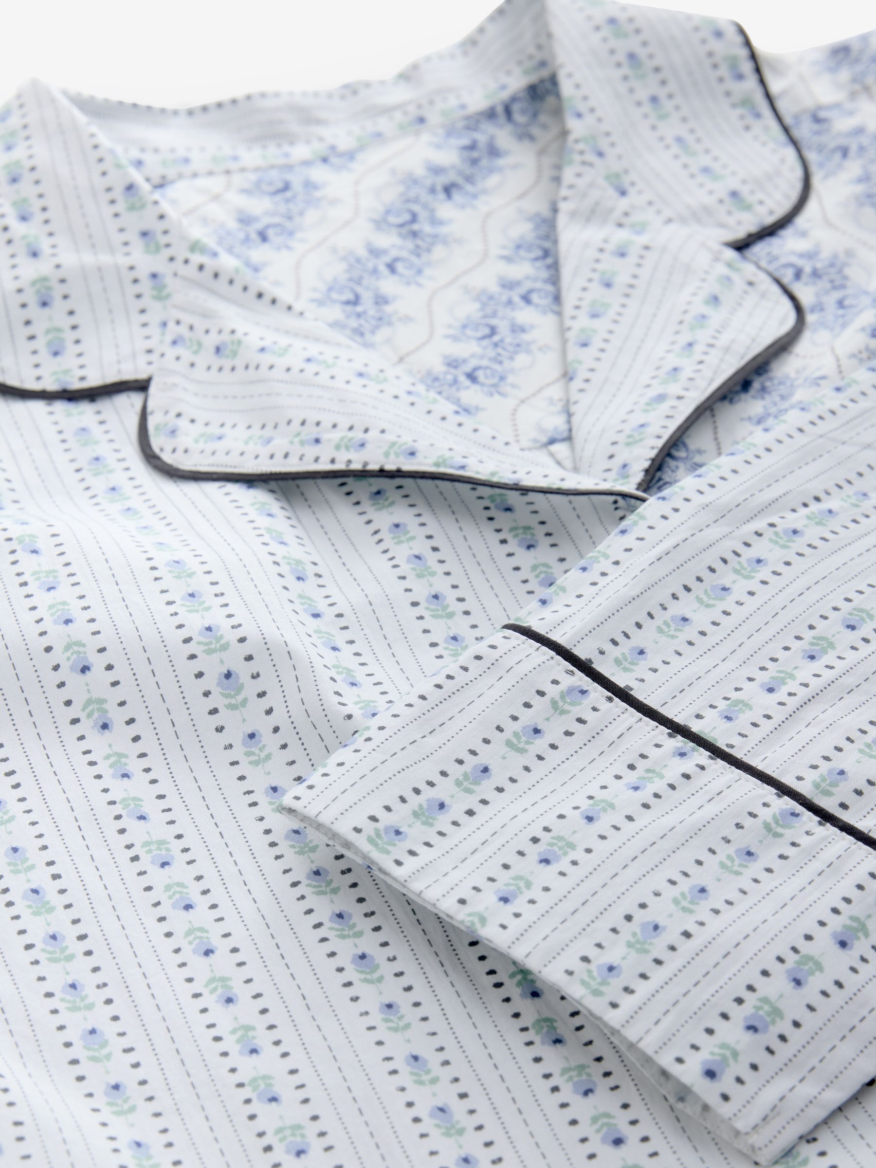 Buy Cath Kidston Blue Print Mix 100% Cotton Nightshirt Pyjamas from the ...