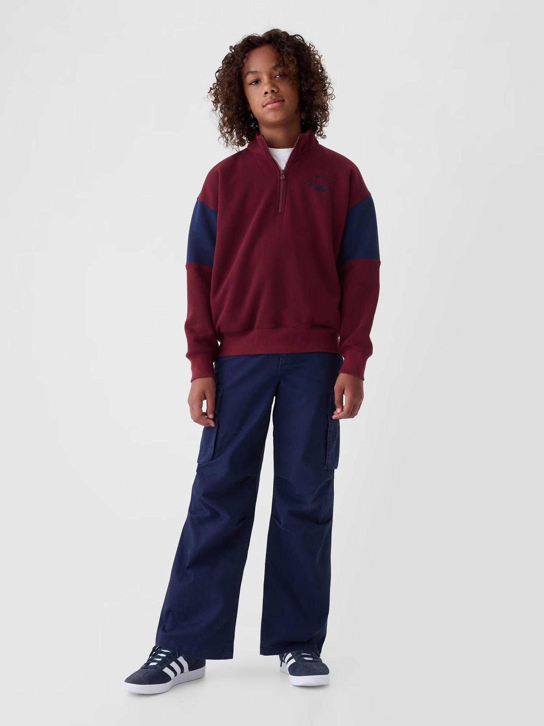 Buy Gap Burgundy Red Half Zip Pullover (4-13yrs) from the Next UK ...