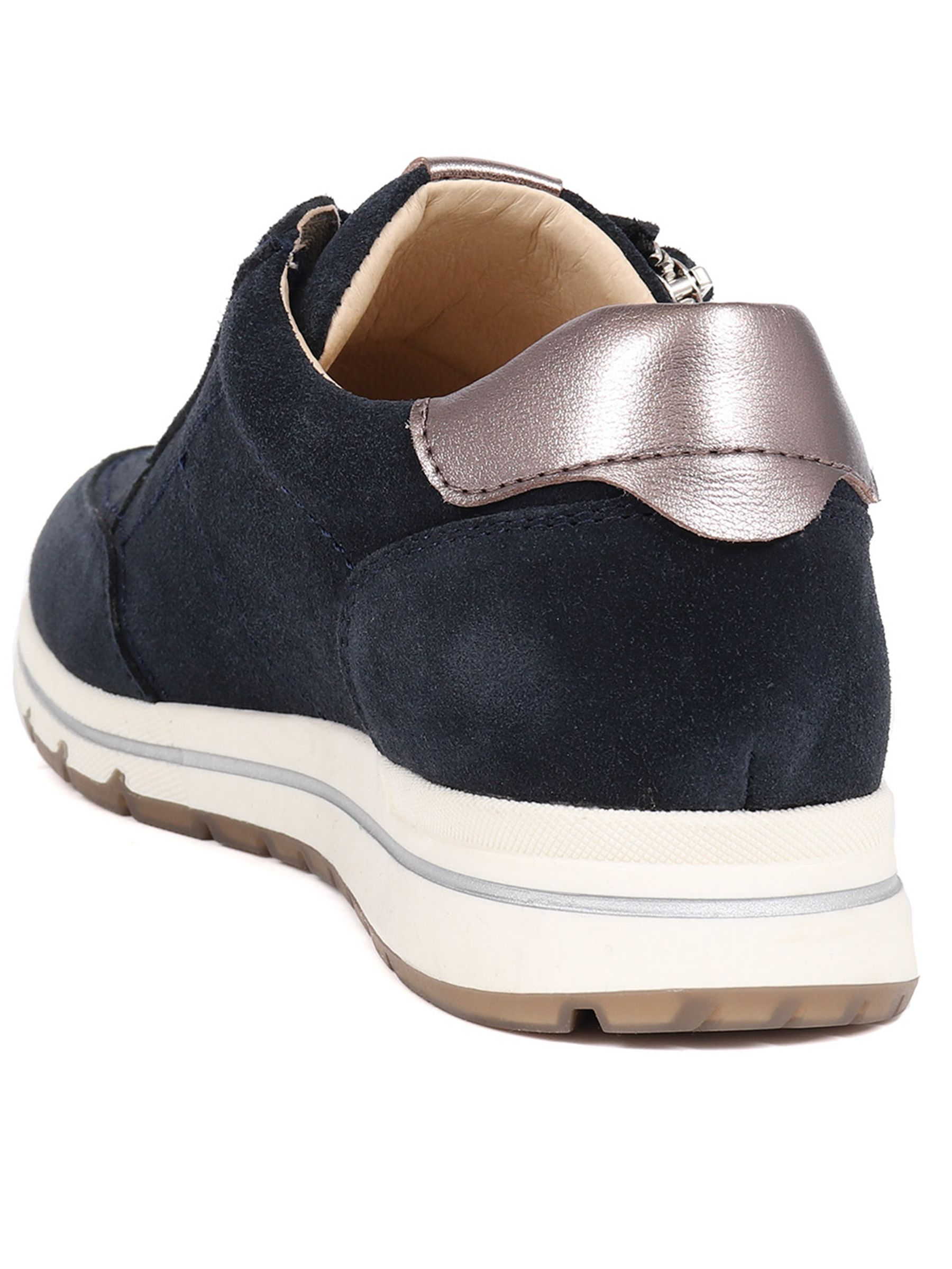 Buy Jones Bootmaker Blue Antheia Leather Trainers from the Next UK ...