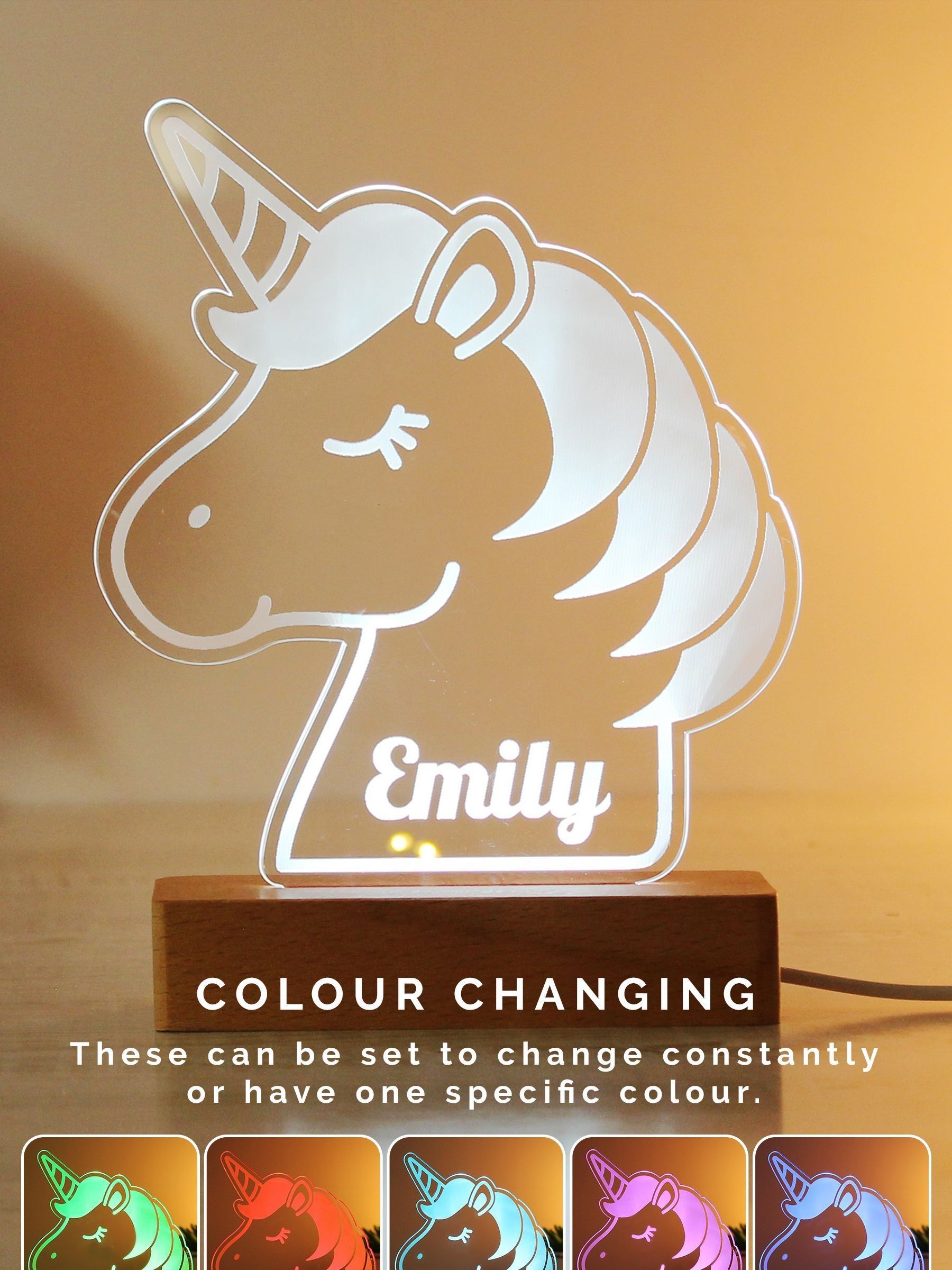 Buy Personalised Unicorn LED Light by PMC from the Next UK online shop