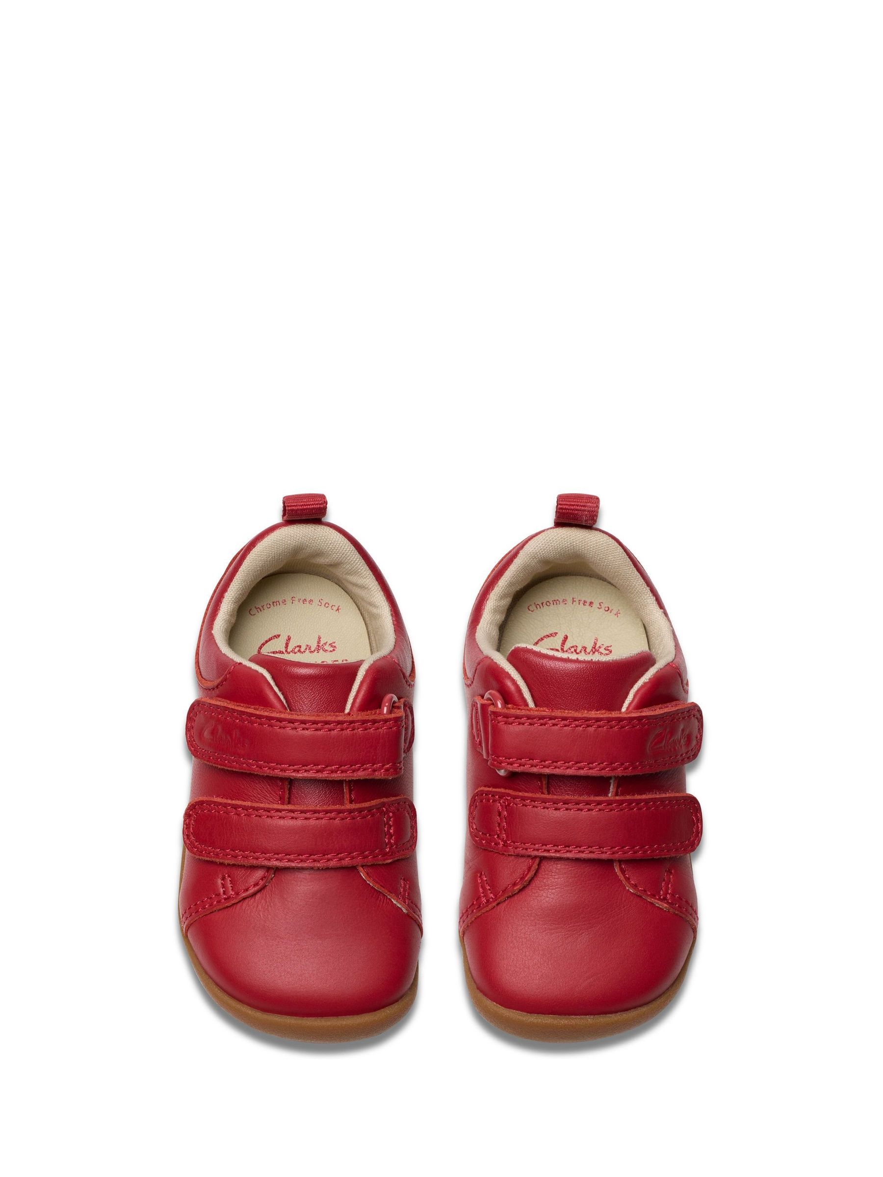 Buy Clarks Red Standard Fit (F) Leather First Walker Craft Toddler ...