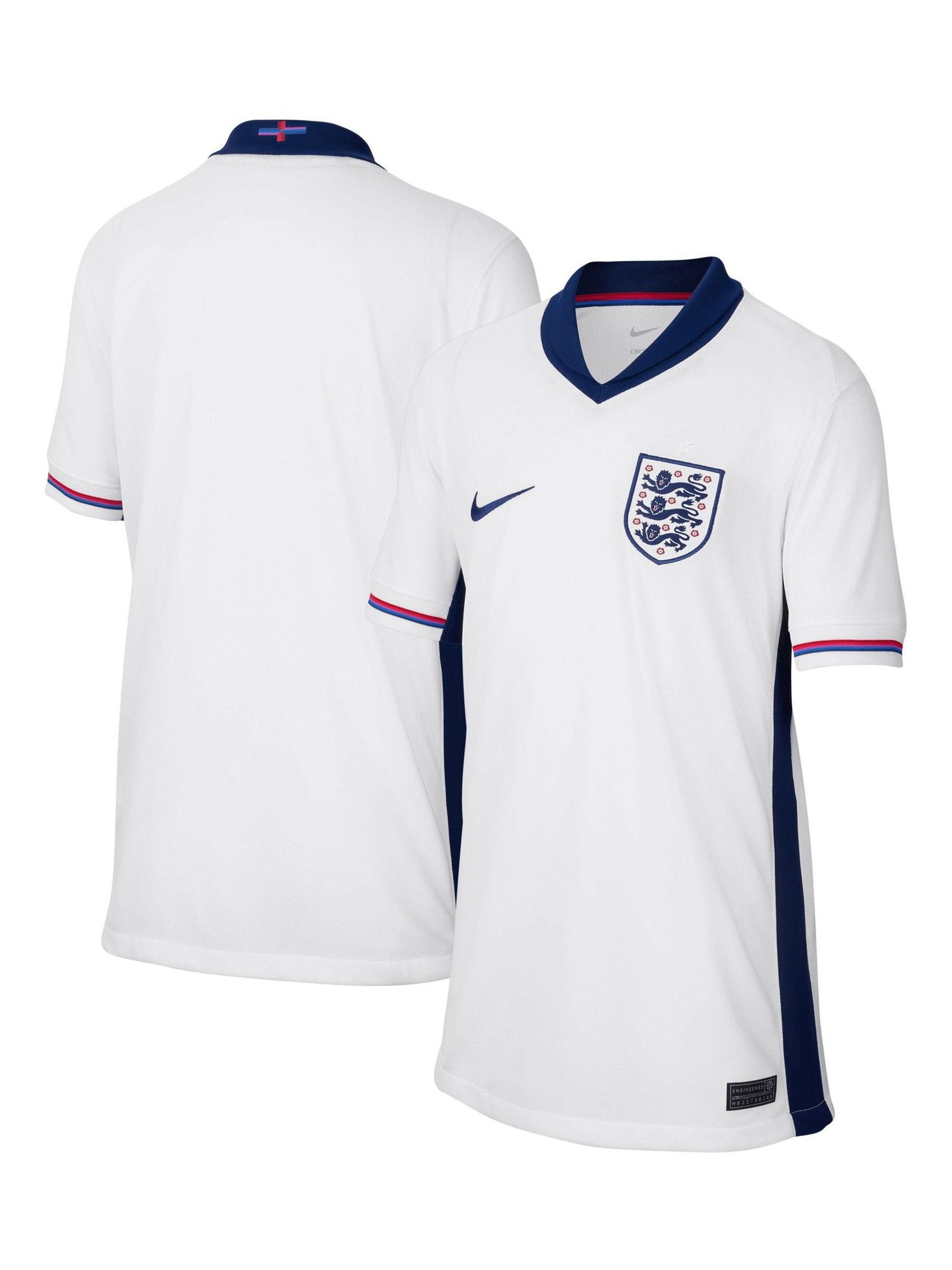 Buy Nike White Blank Jr. Dri-FIT England Stadium Football Shirt from ...