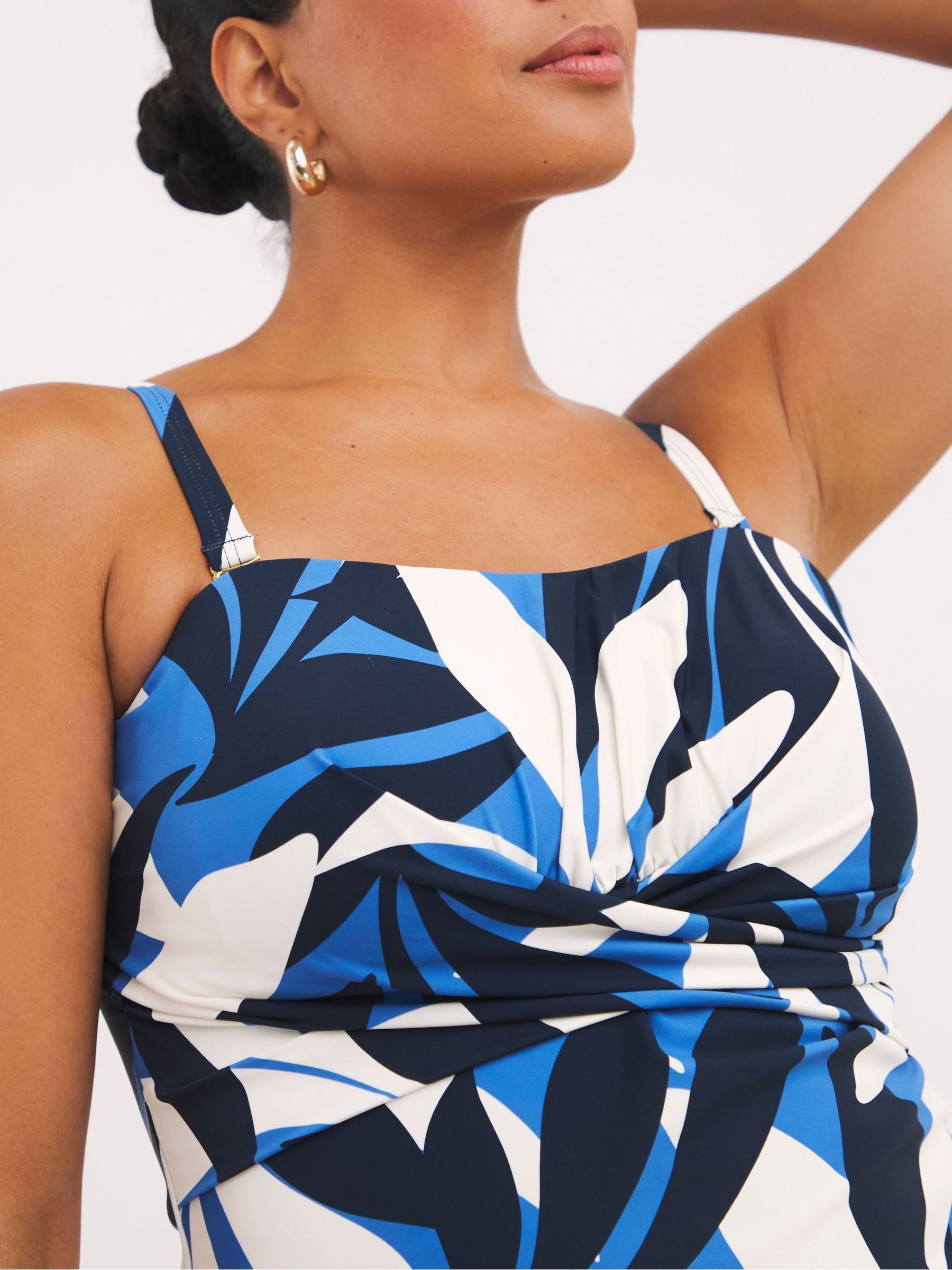 Buy Simply Be Blue Magisculpt Bandeau Tankini Tops 2 Pack from the Next ...