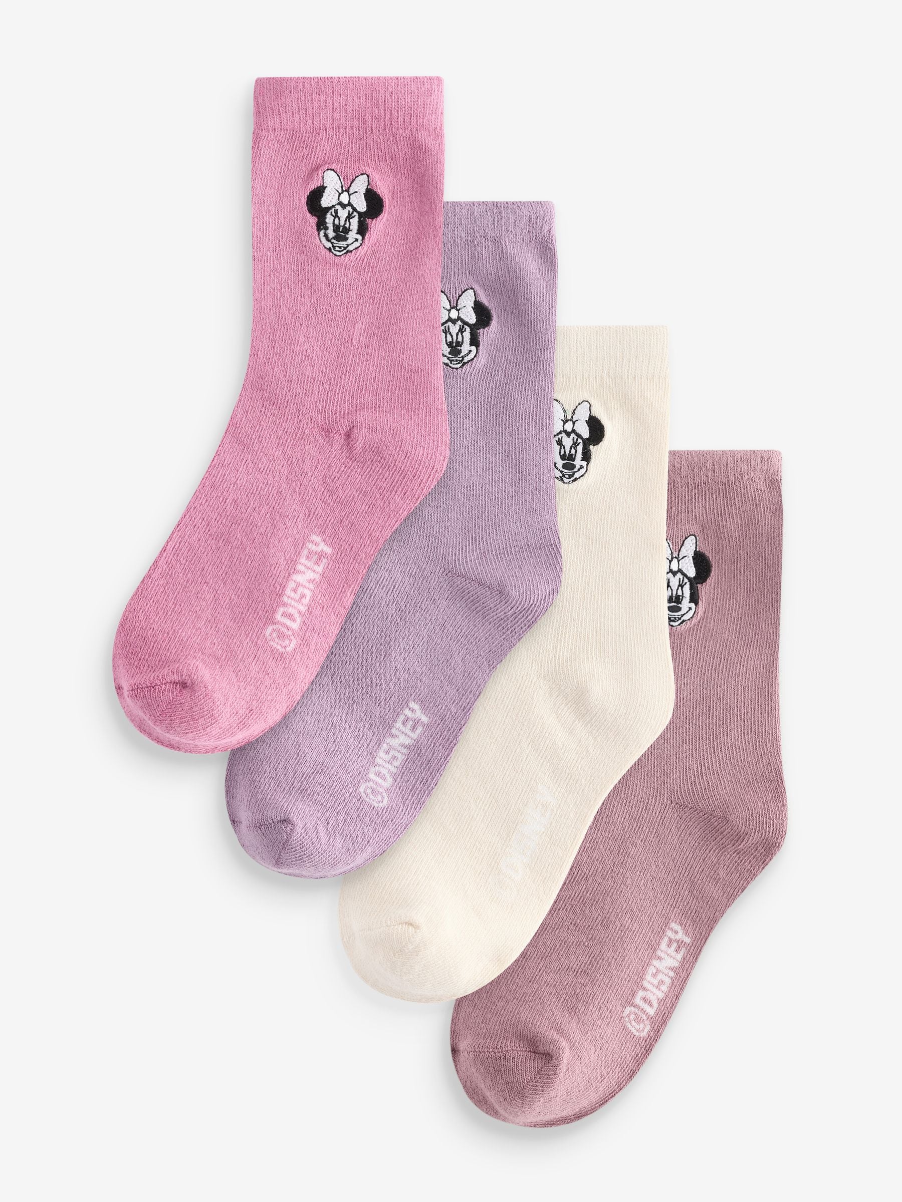 Buy Gap Pink Kids 4 Pack Disney Minnie Mouse Crew Socks from the Next ...