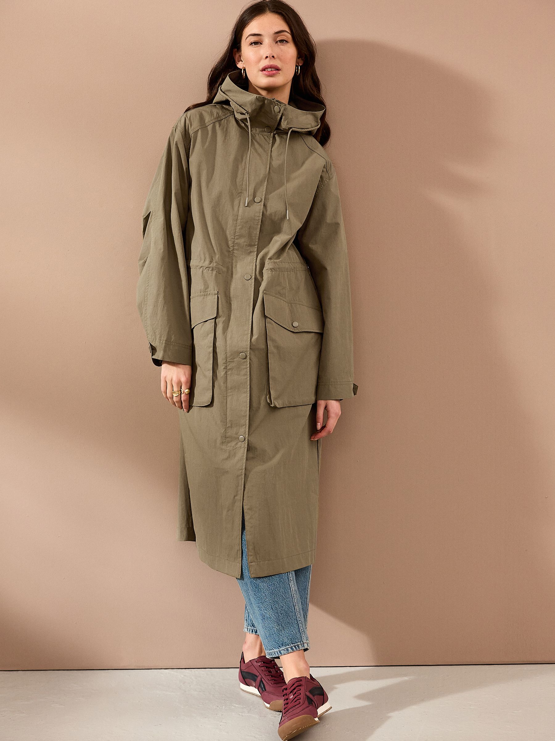 Buy Khaki Green Shower Resistant Rain Coat from the Next UK online shop