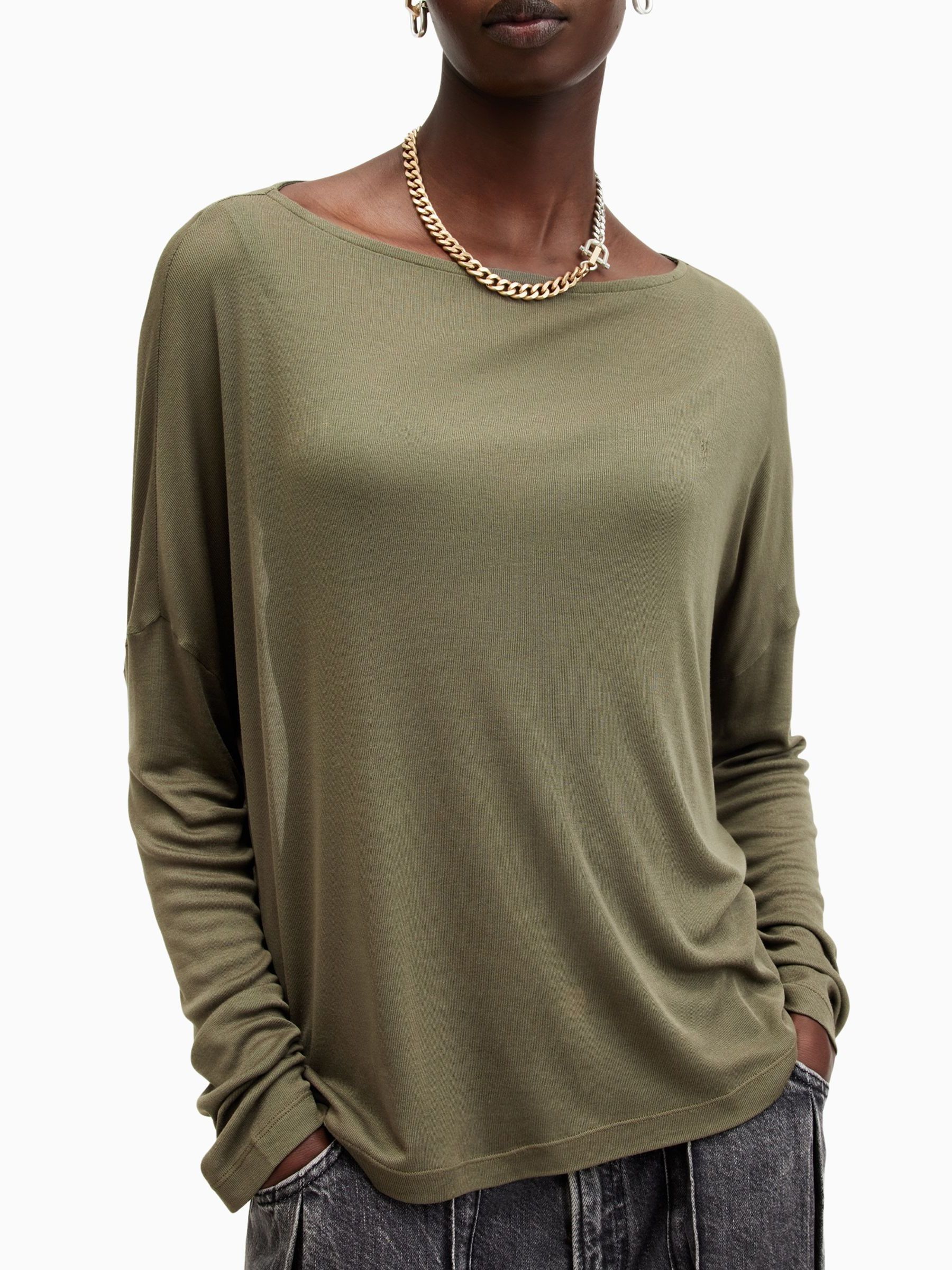 Buy AllSaints Green Andi T-Shirt from the Next UK online shop