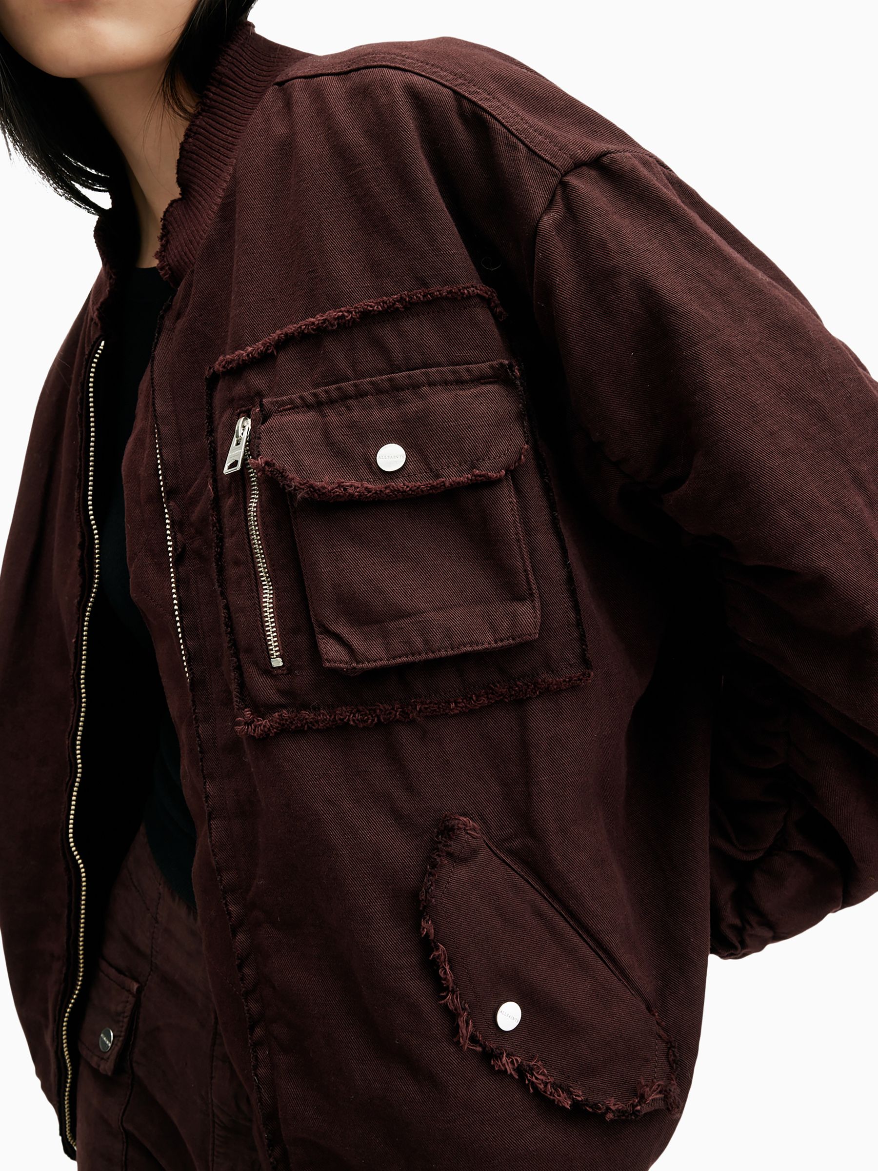 Buy AllSaints Red Rue Bomber Jacket from the Next UK online shop