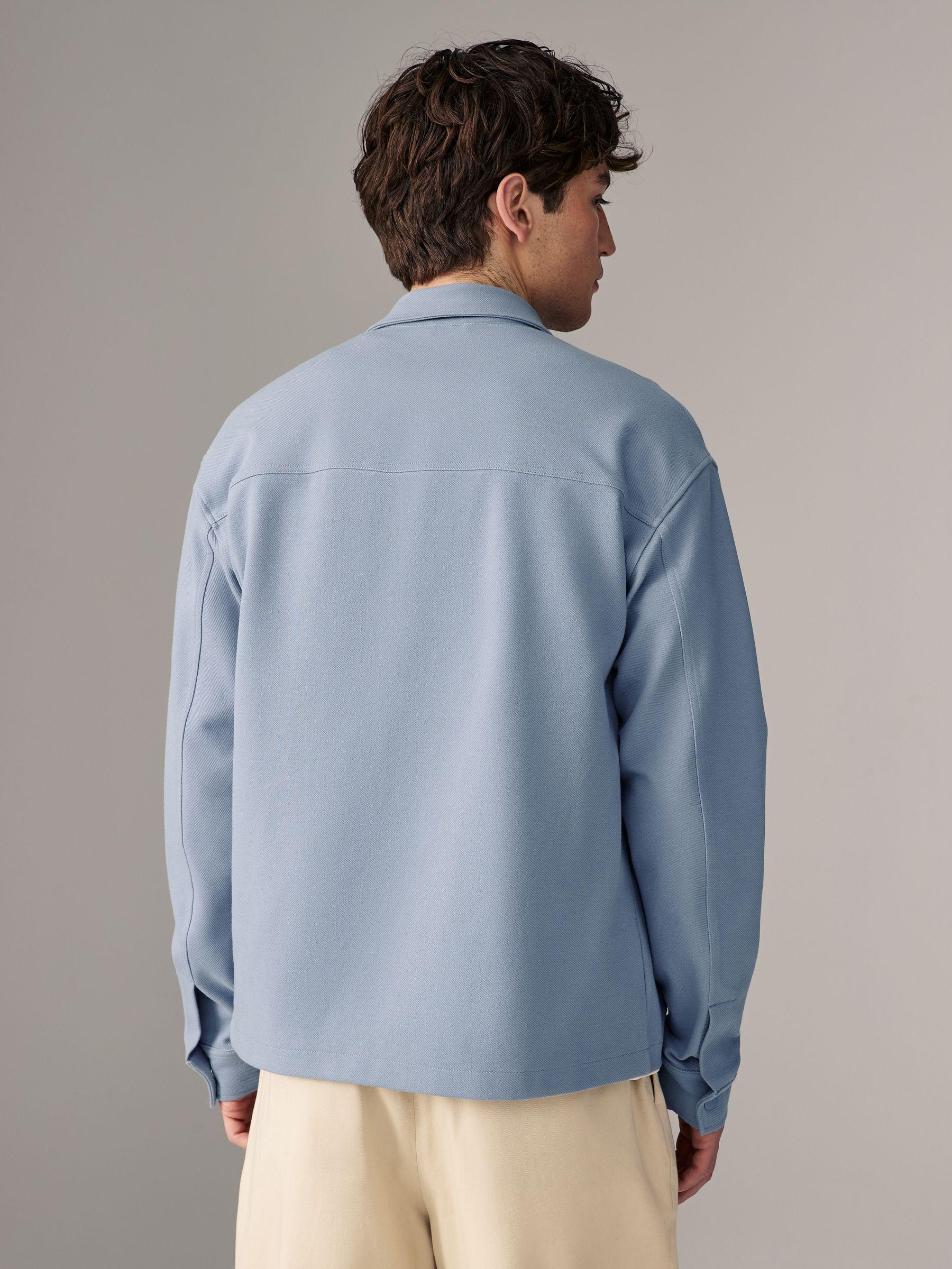 Buy Blue Popper Shacket from the Next UK online shop