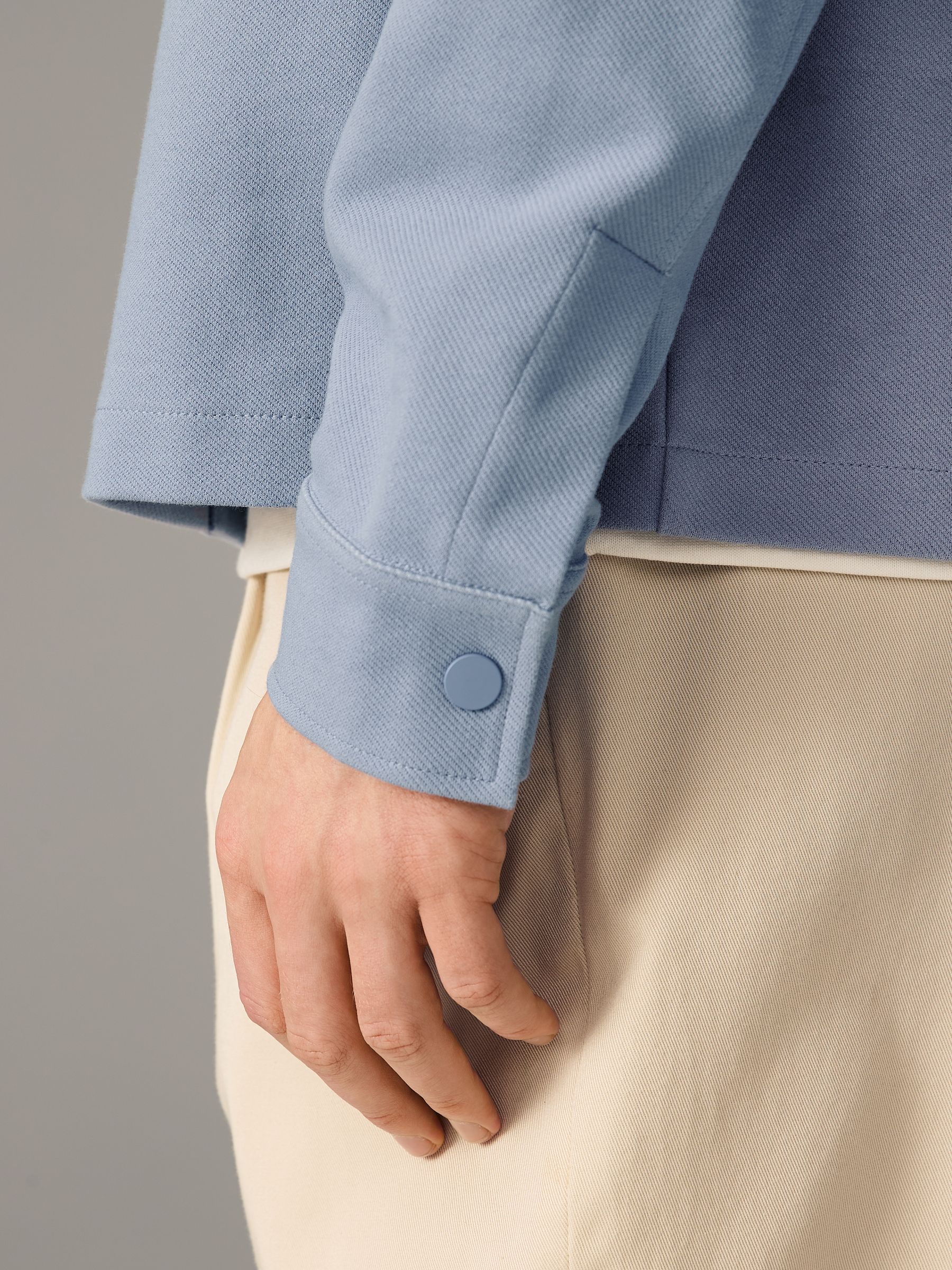 Buy Blue Popper Shacket from the Next UK online shop