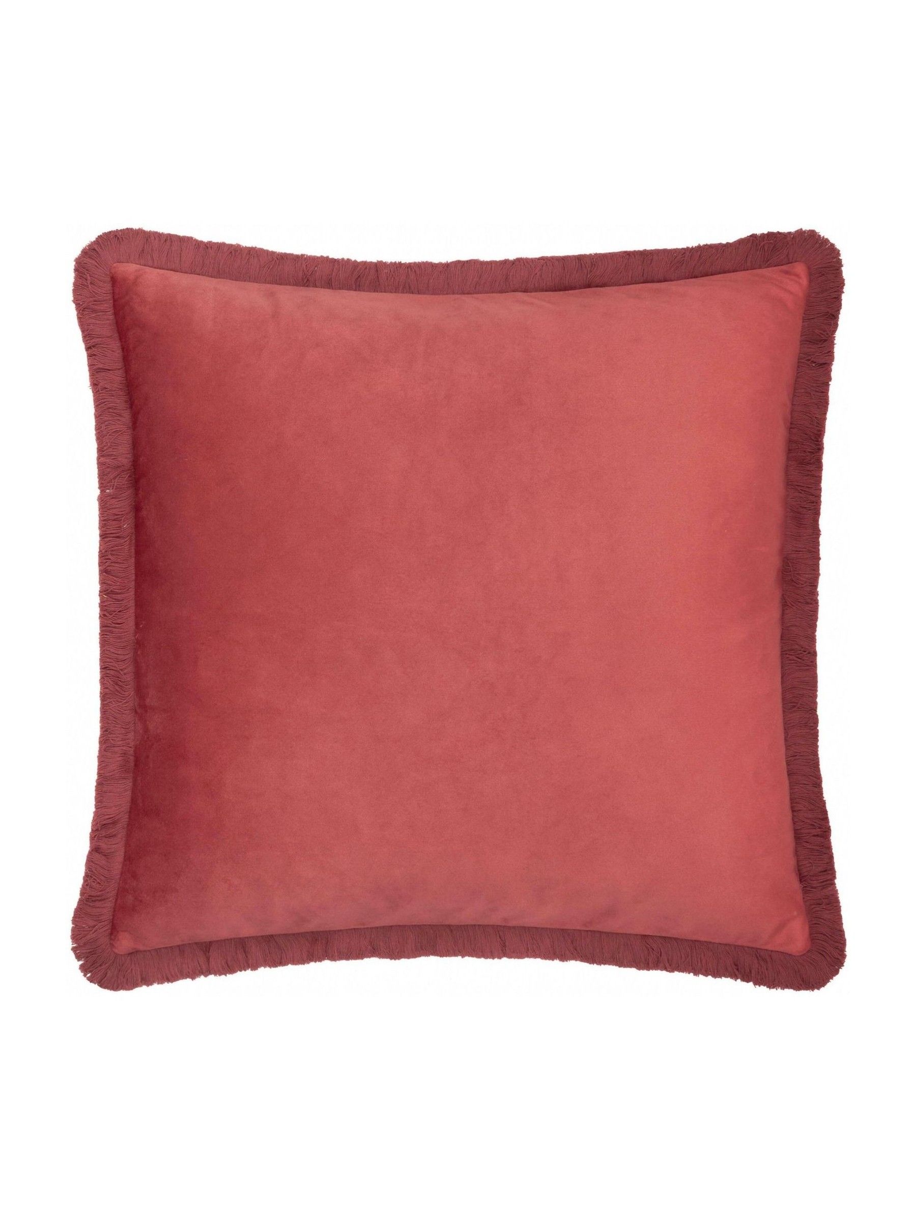 Buy Morris & Co Berry Strawberry Thief Embroidered Fringed Cushion from ...