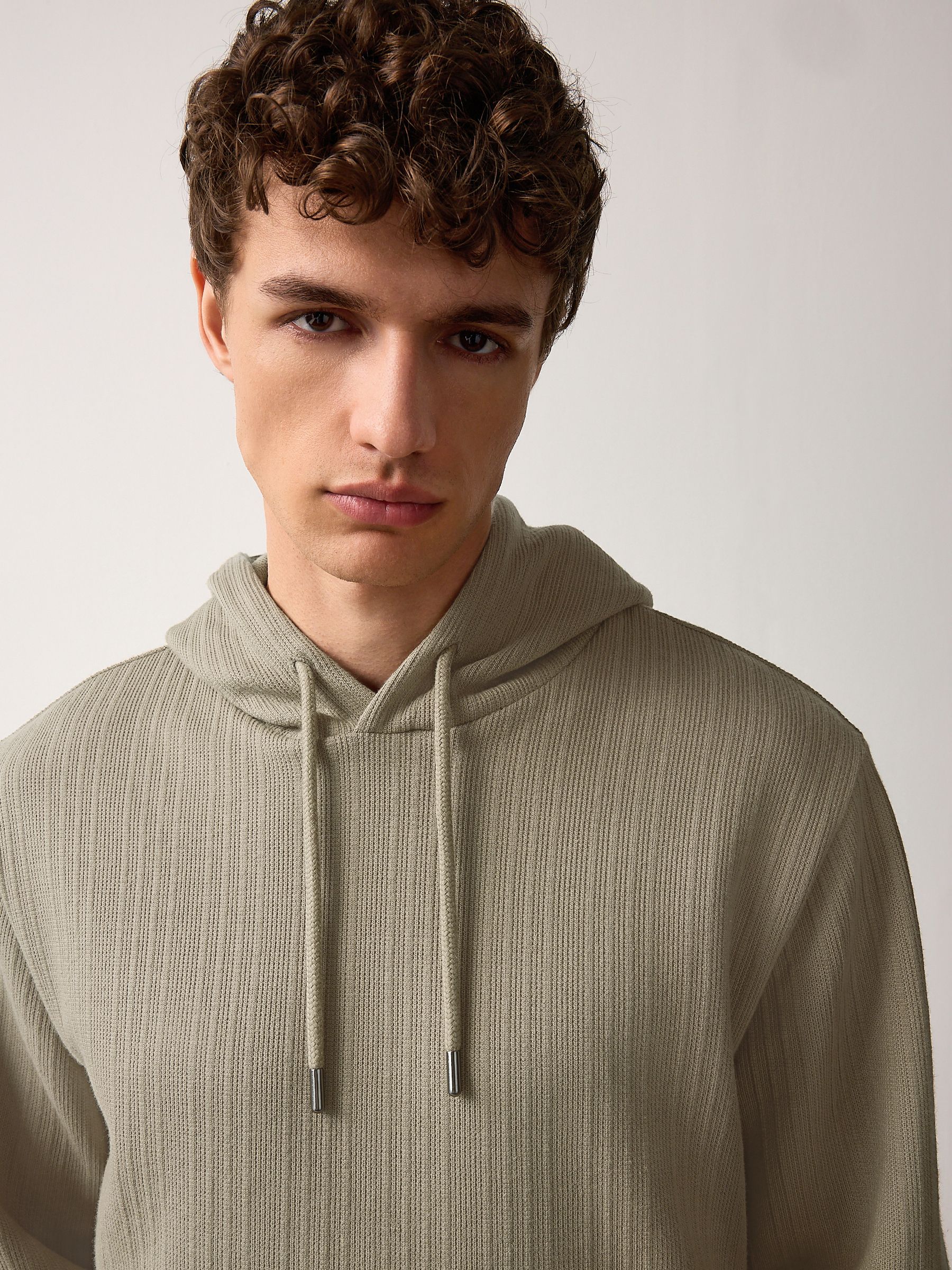 Buy Khaki Green Textured Hoodie from the Next UK online shop
