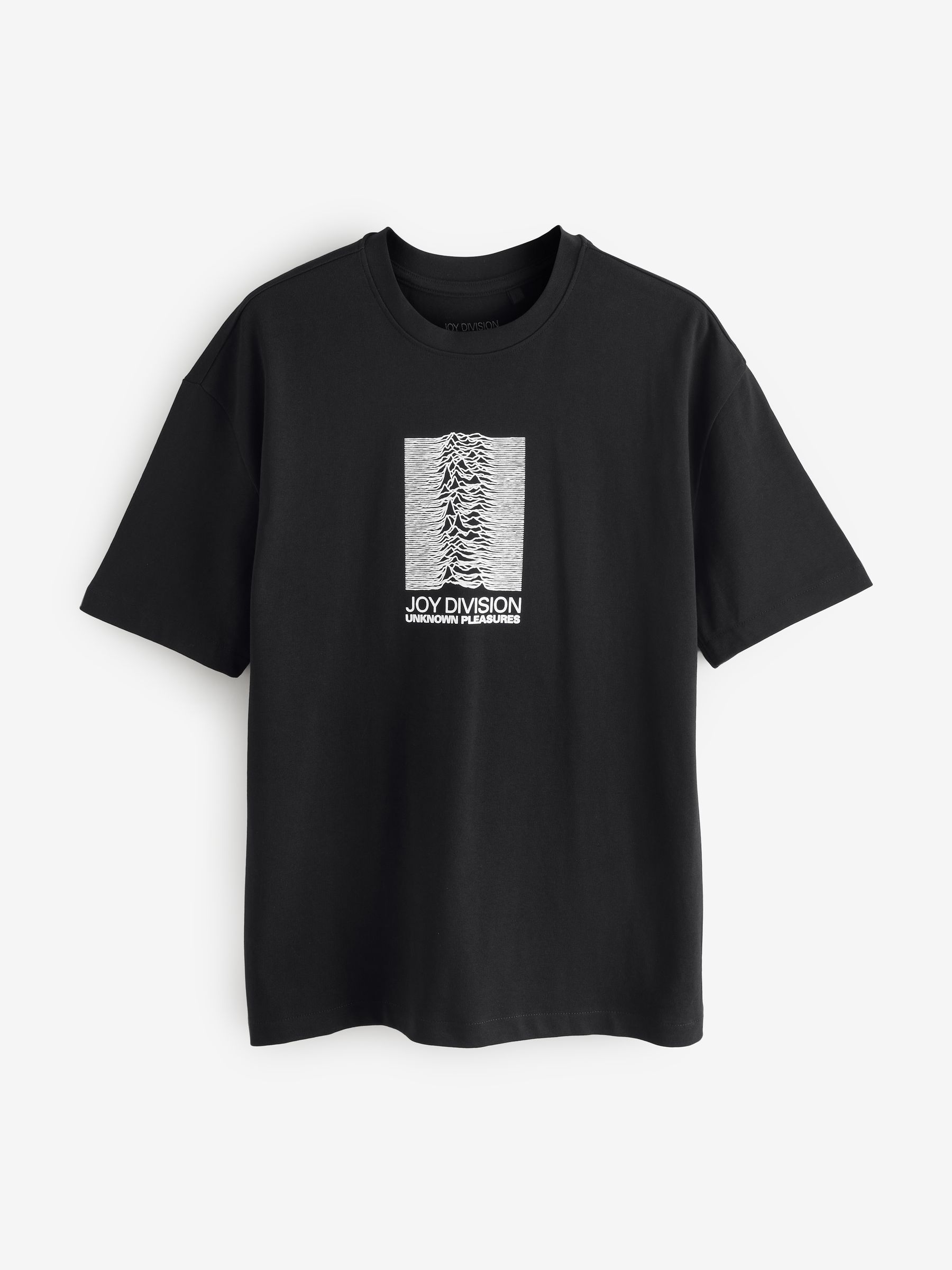 Buy Black Joy Division Relaxed Fit Band Graphic Print T-Shirt from the ...