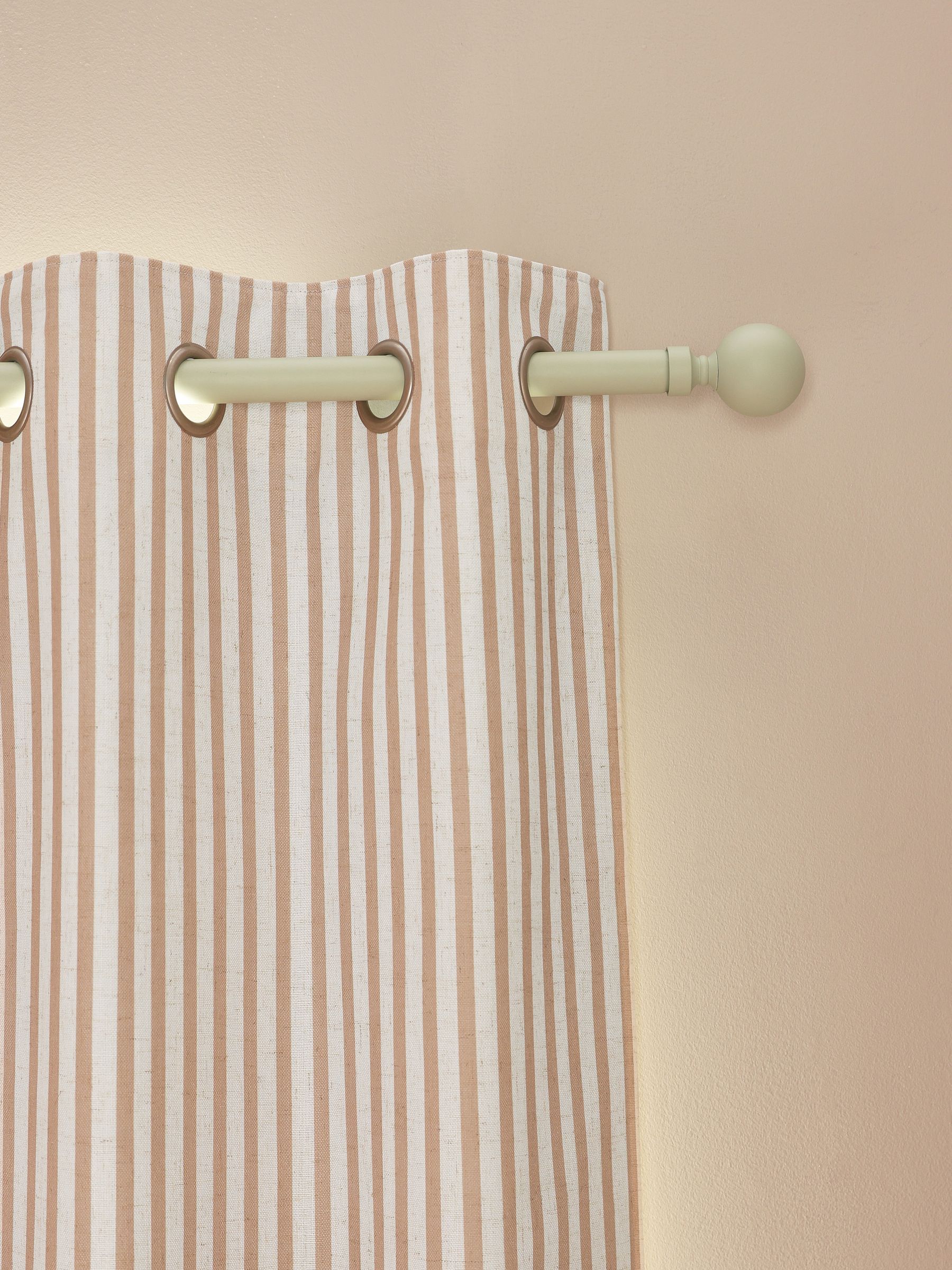 Buy Rust Stripe Eyelet Blackout Curtains from the Next UK online shop