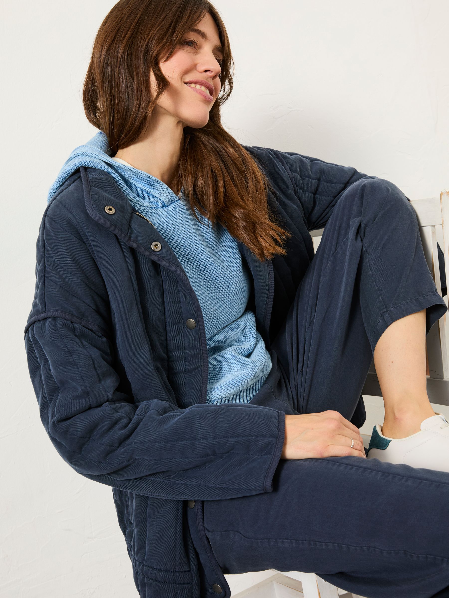 Buy FatFace Navy Mabel Quilted Jacket from the Next UK online shop