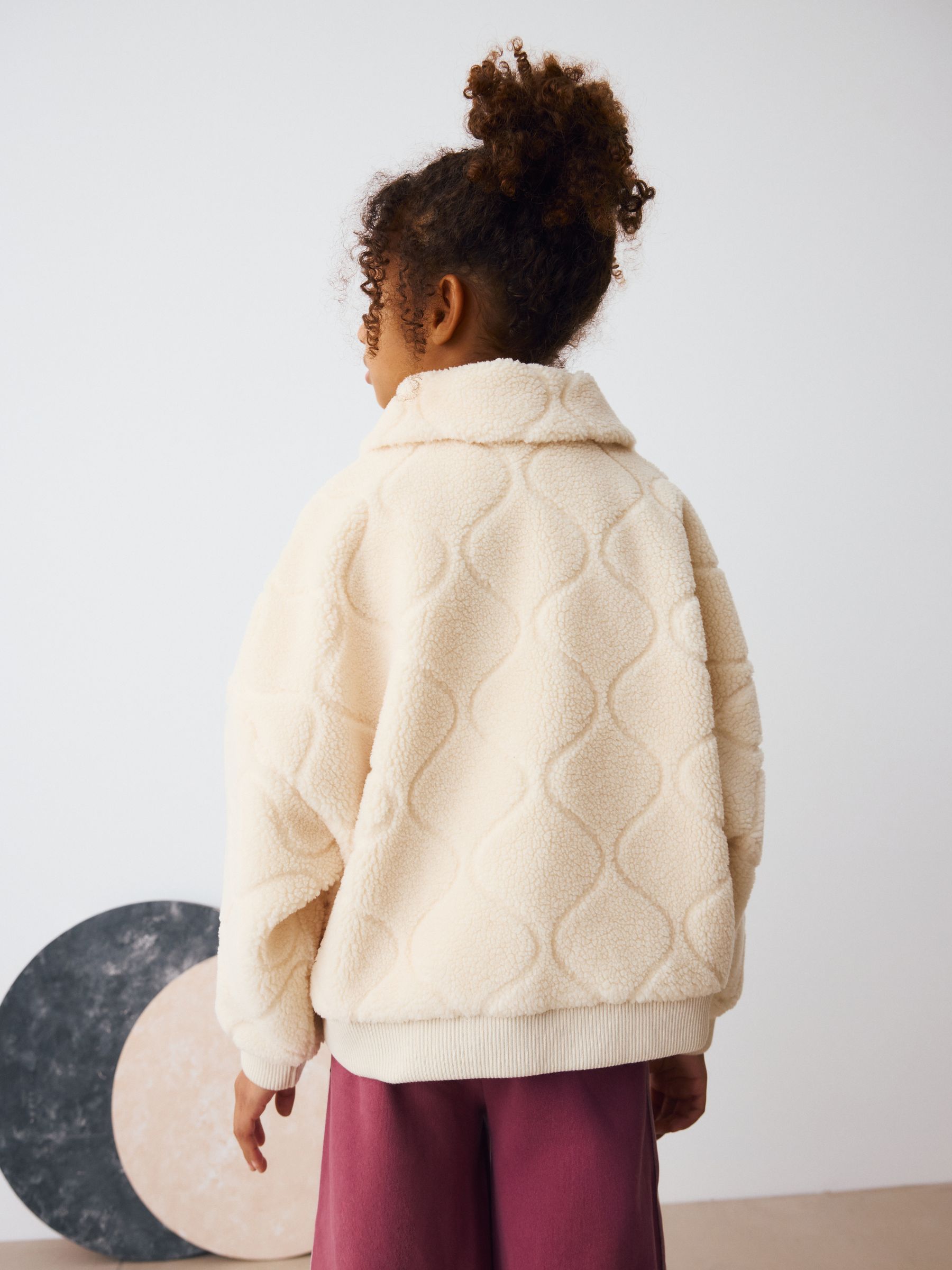 Buy Cream Carved Borg Fleece (3-16yrs) from the Next UK online shop