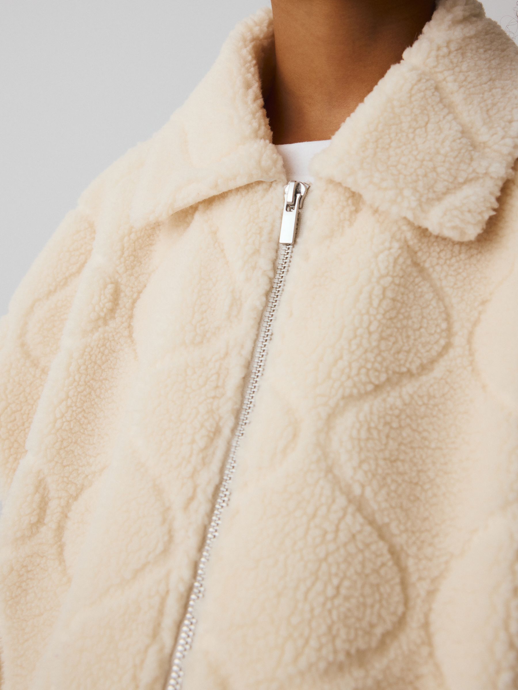 Buy Cream Carved Borg Fleece (3-16yrs) from the Next UK online shop