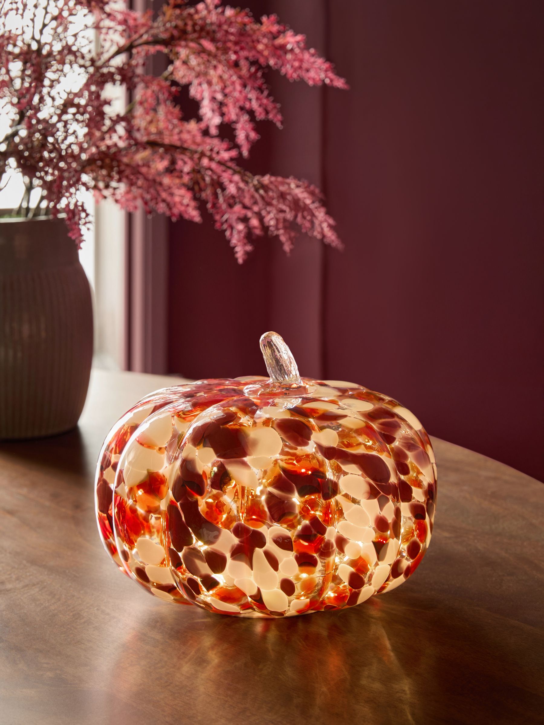 Buy Berry Pink Pumpkin Feature Light from the Next UK online shop