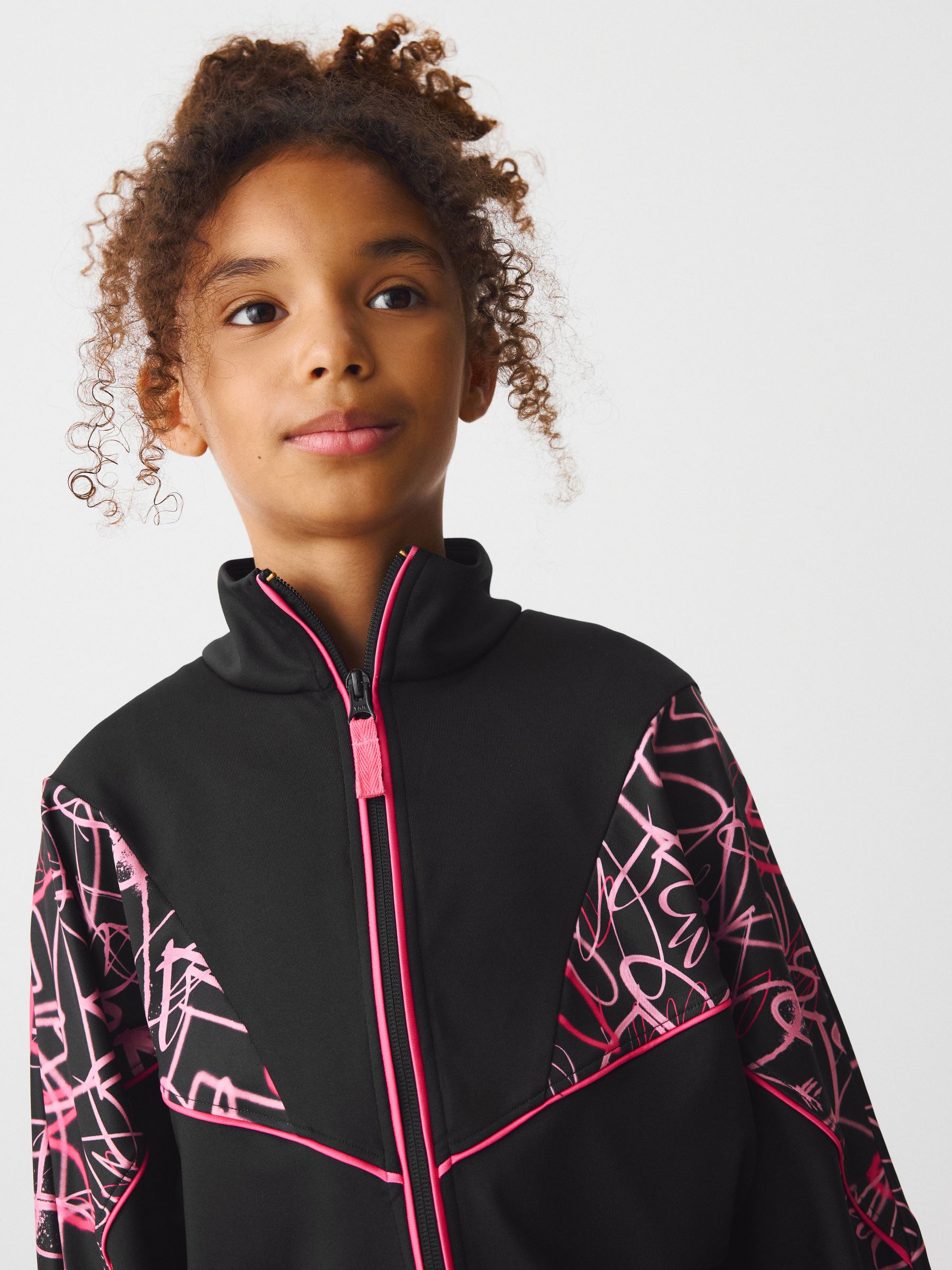 Buy Multi Pink Heart Sports Zip Through Jacket (3-16yrs) from Next Cyprus