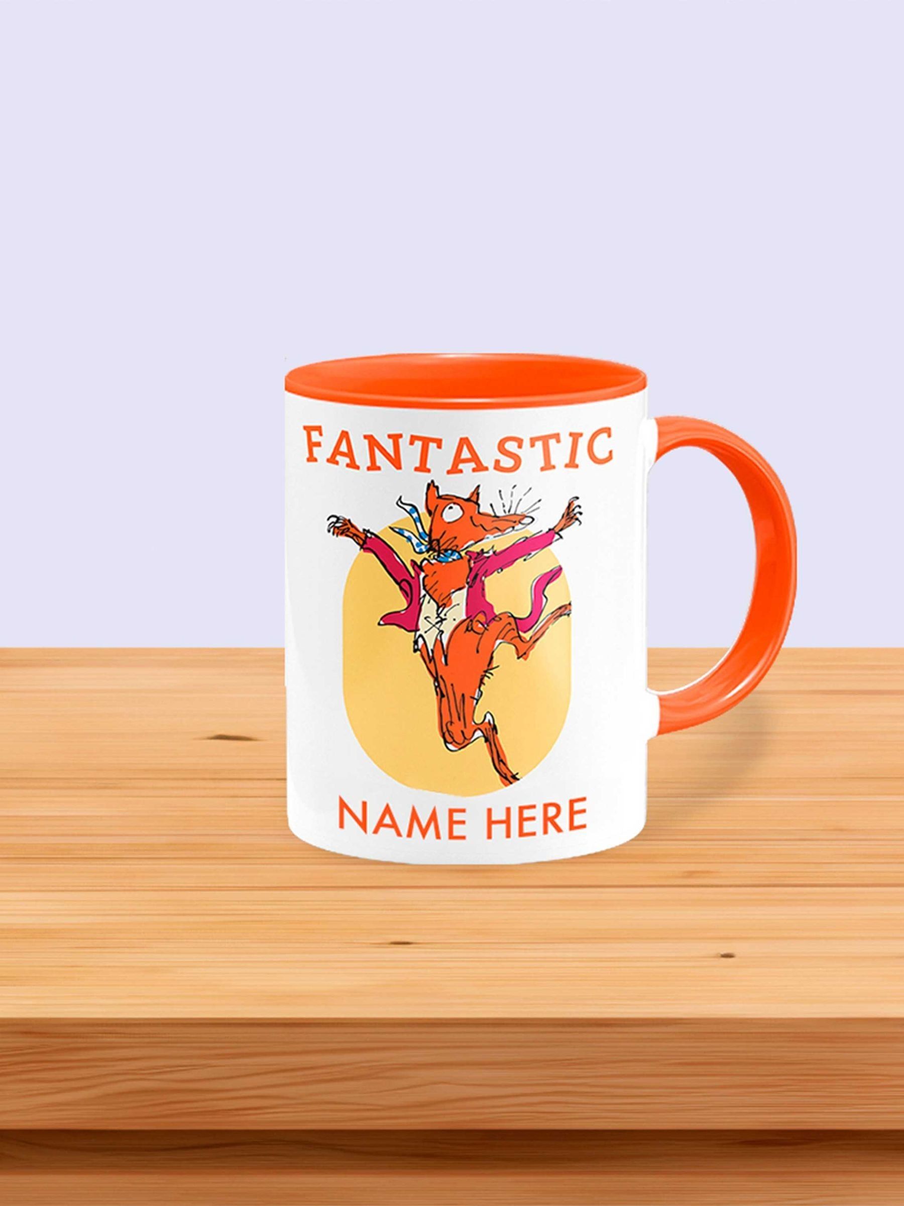 Buy Fantastic Mr Fox, Roald Dahl Personalised Coloured Mug by Star ...