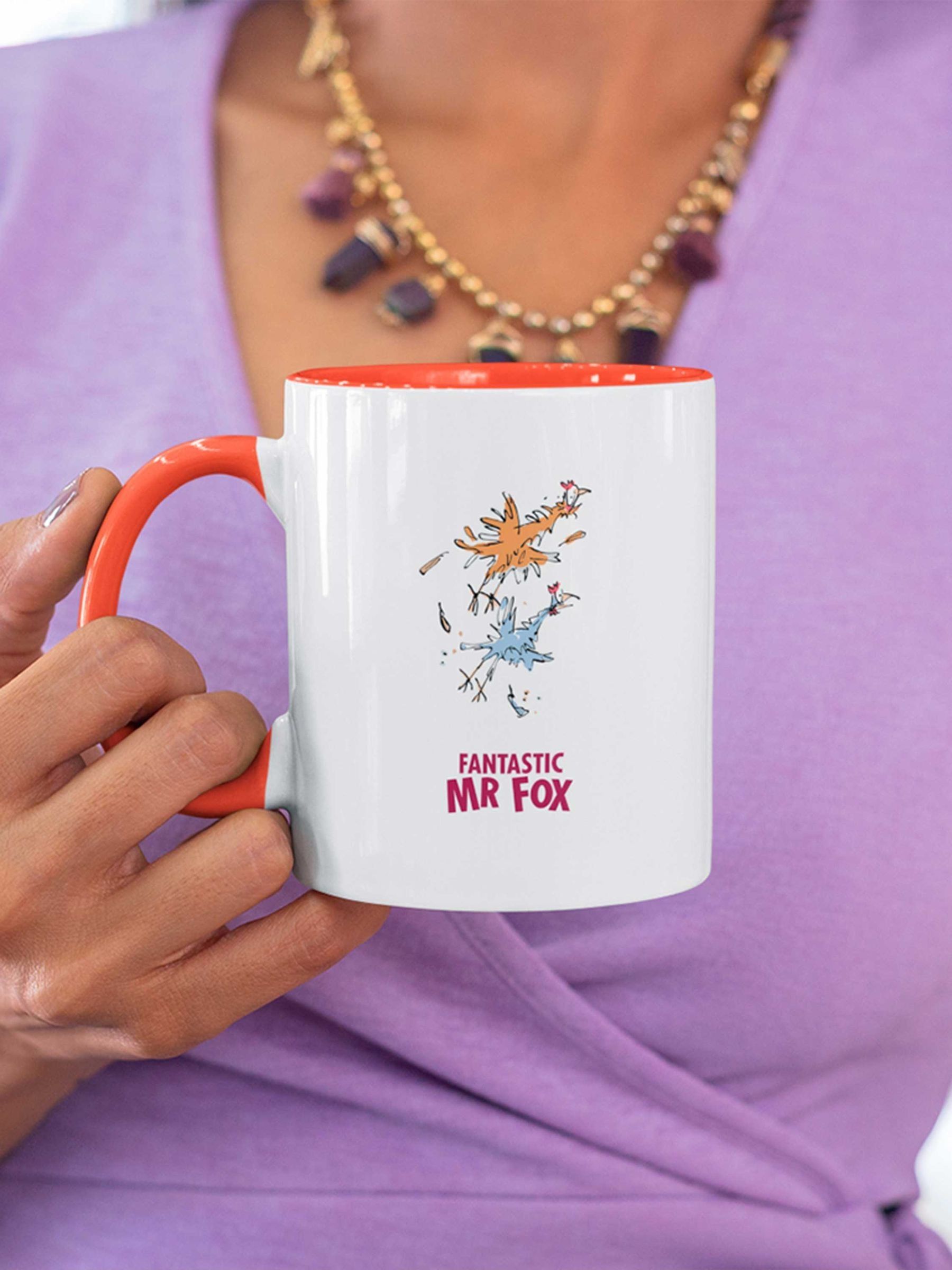 Buy Fantastic Mr Fox, Roald Dahl Personalised Coloured Mug by Star ...