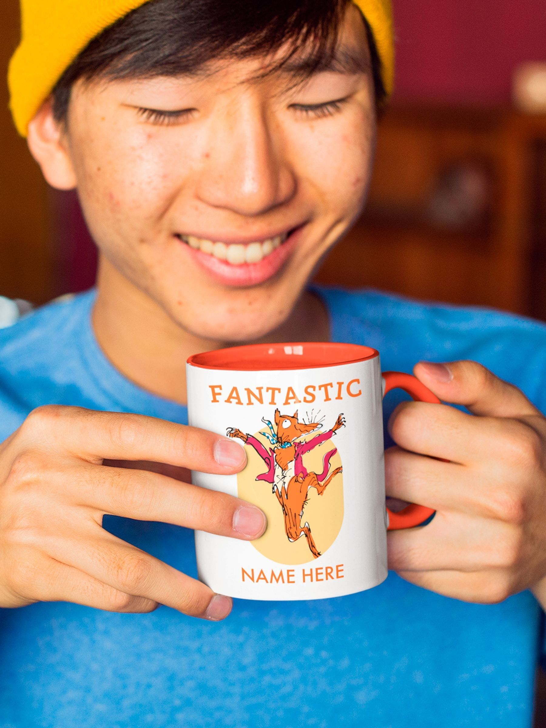 Buy Fantastic Mr Fox, Roald Dahl Personalised Coloured Mug by Star ...