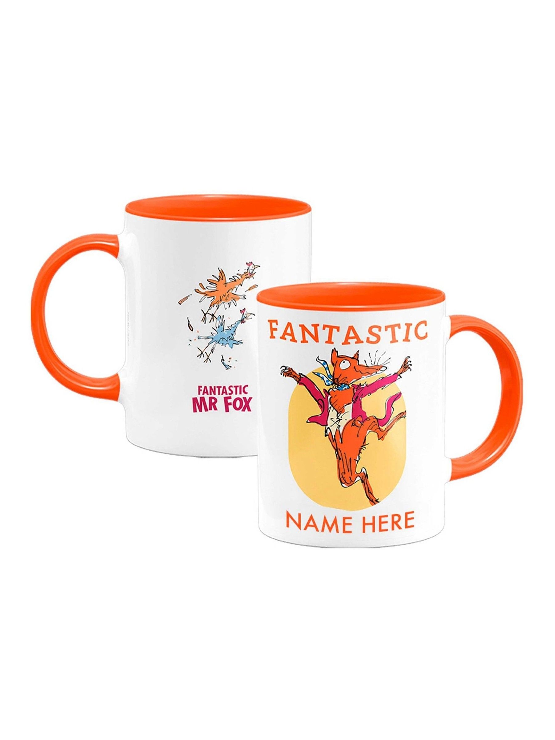 Buy Fantastic Mr Fox, Roald Dahl Personalised Coloured Mug by Star ...
