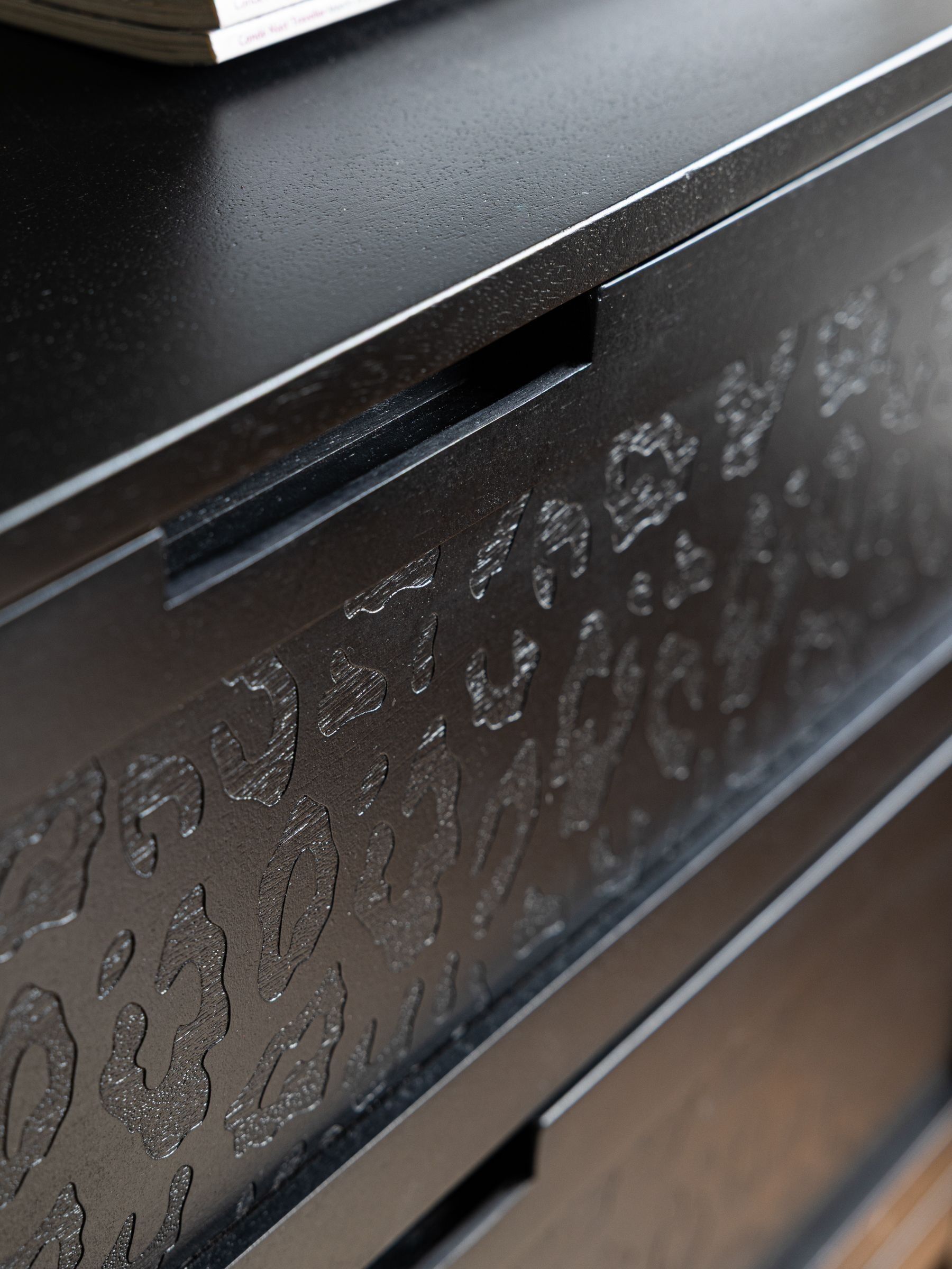 Buy Rockett St George Black Leopard Chest Of Drawers from the Next UK ...