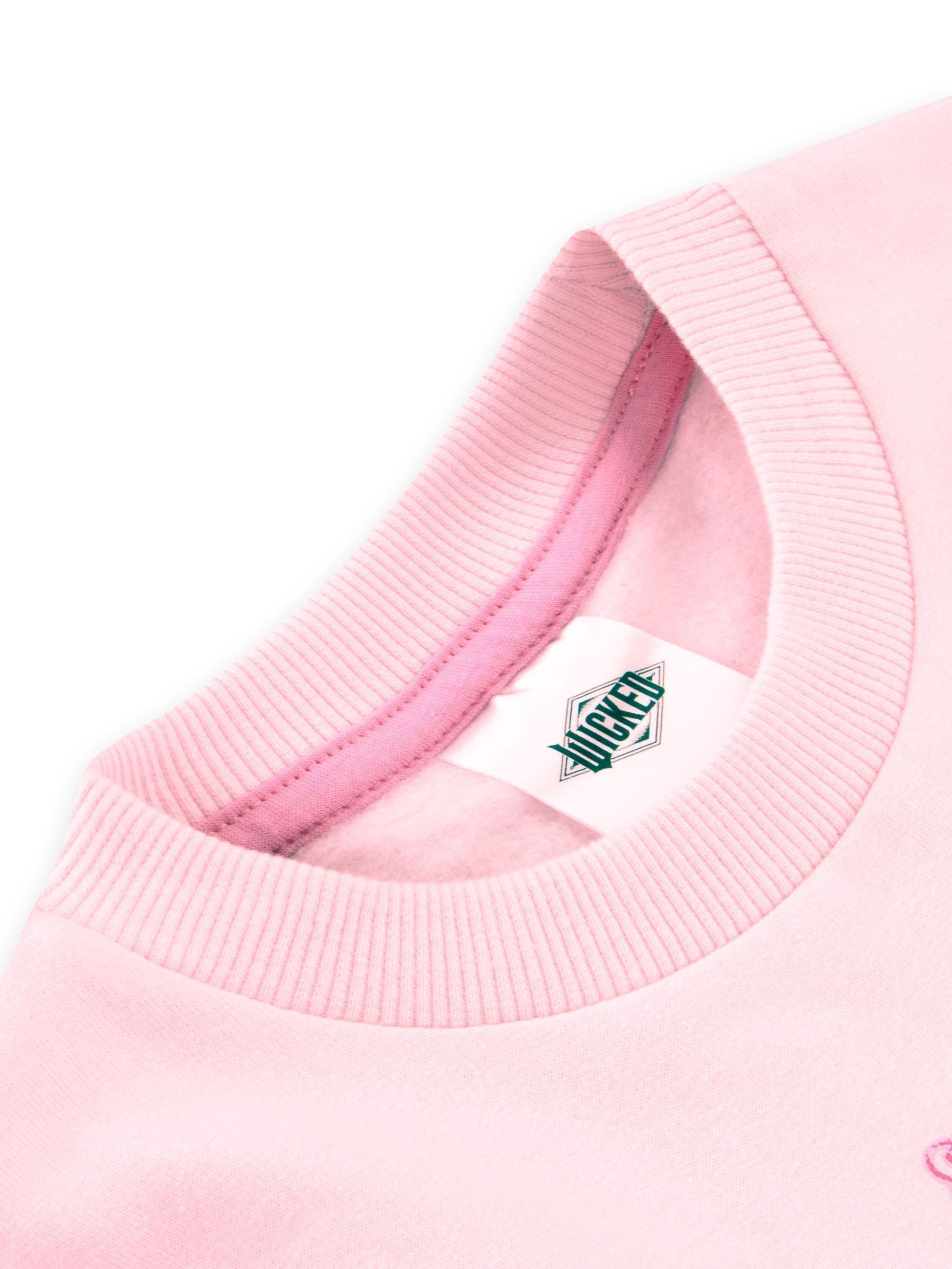 Buy Character Pink Wicked Glinda Glitter 100% Cotton Sweatshirt from ...