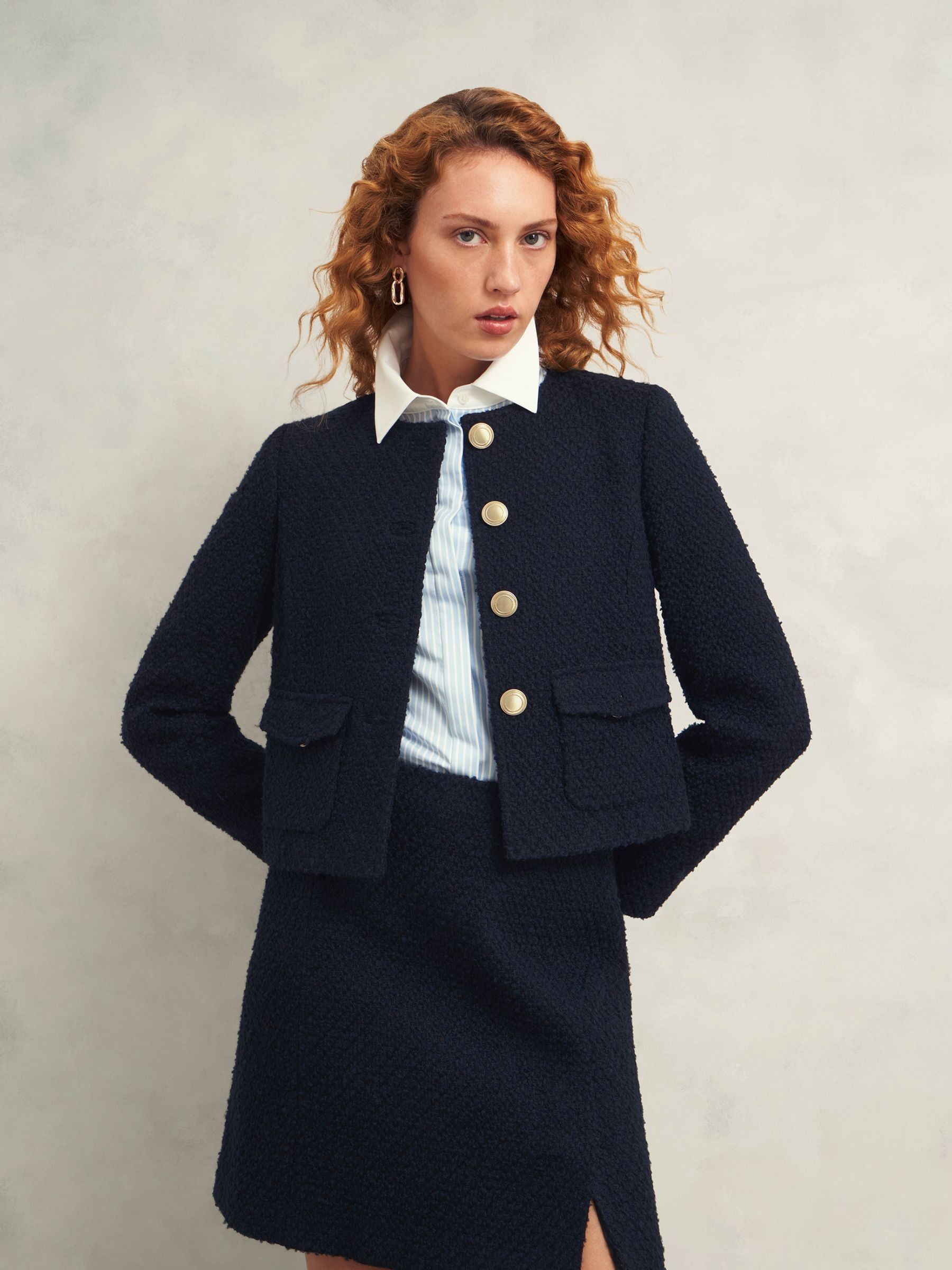 Buy Hobbs Blue Marie Jacket from the Next UK online shop