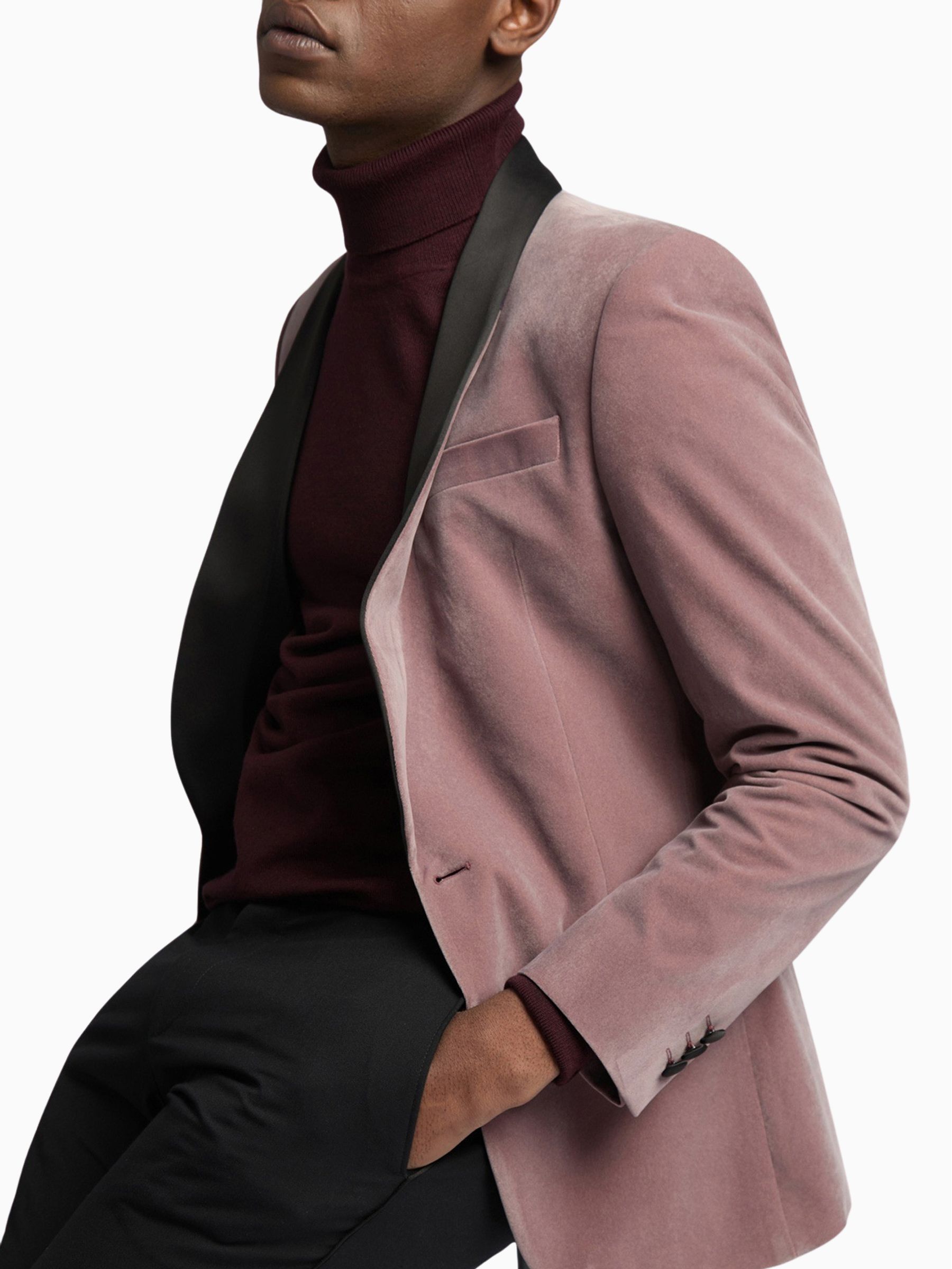 Buy Antique Rogue Pink Velvet Jacket from the Next UK online shop