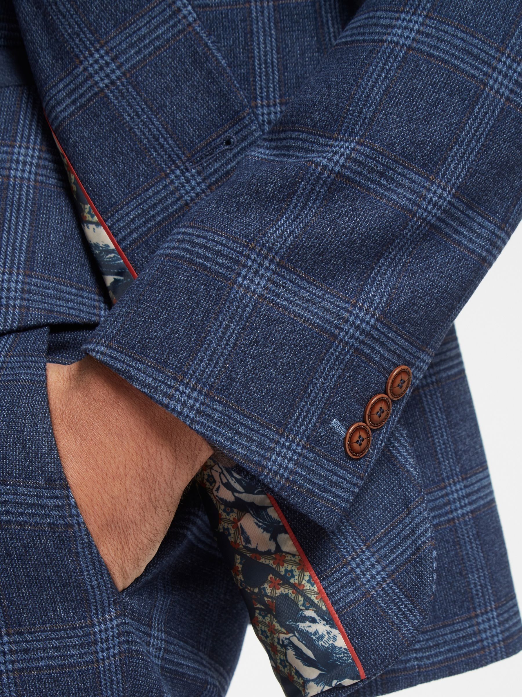 Buy Antique Rogue Blue Hart Tweed Jacket from the Next UK online shop