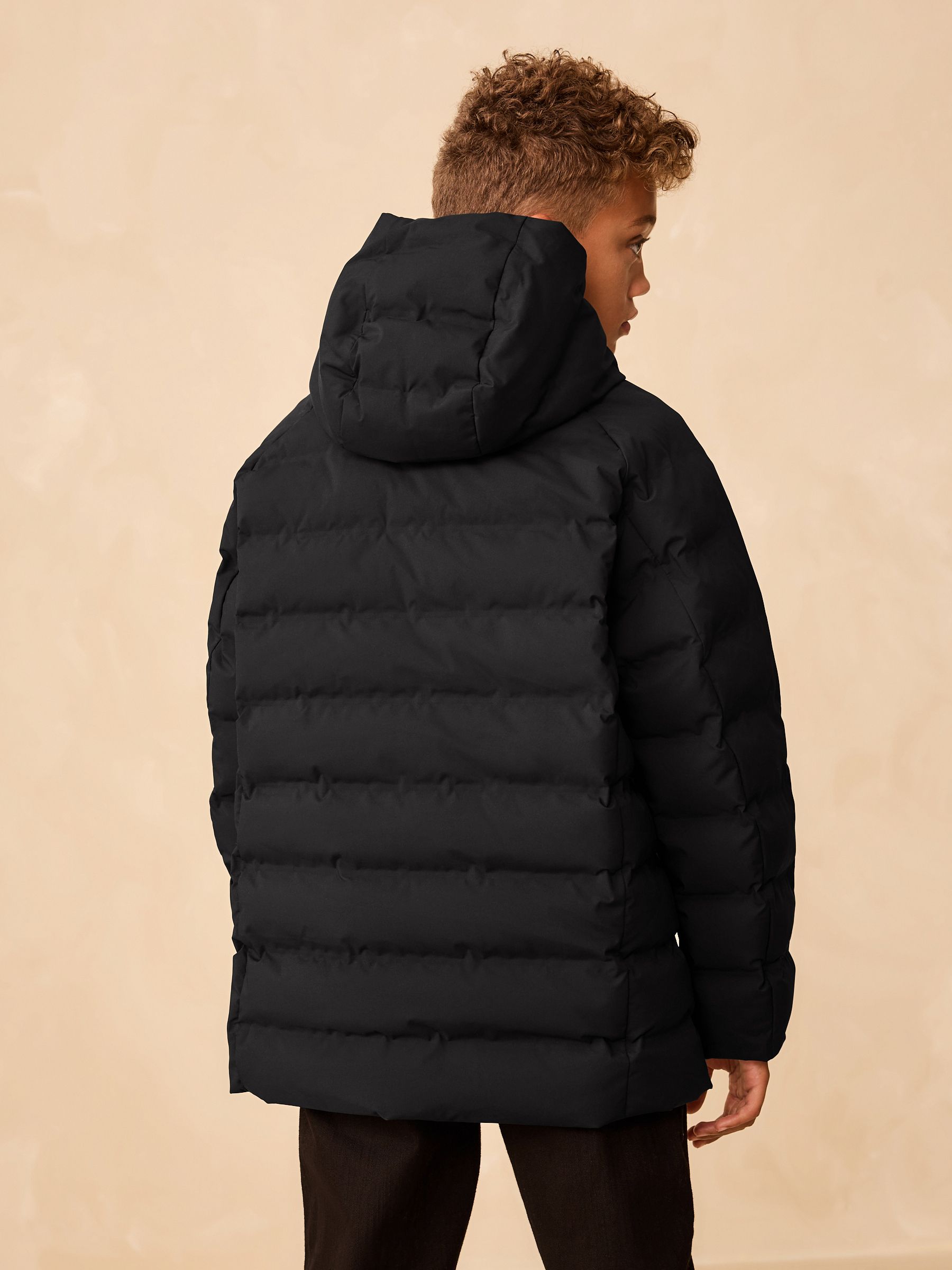 Buy Black Waterproof Midweight Hooded Jacket (3-16yrs) from the Next UK ...
