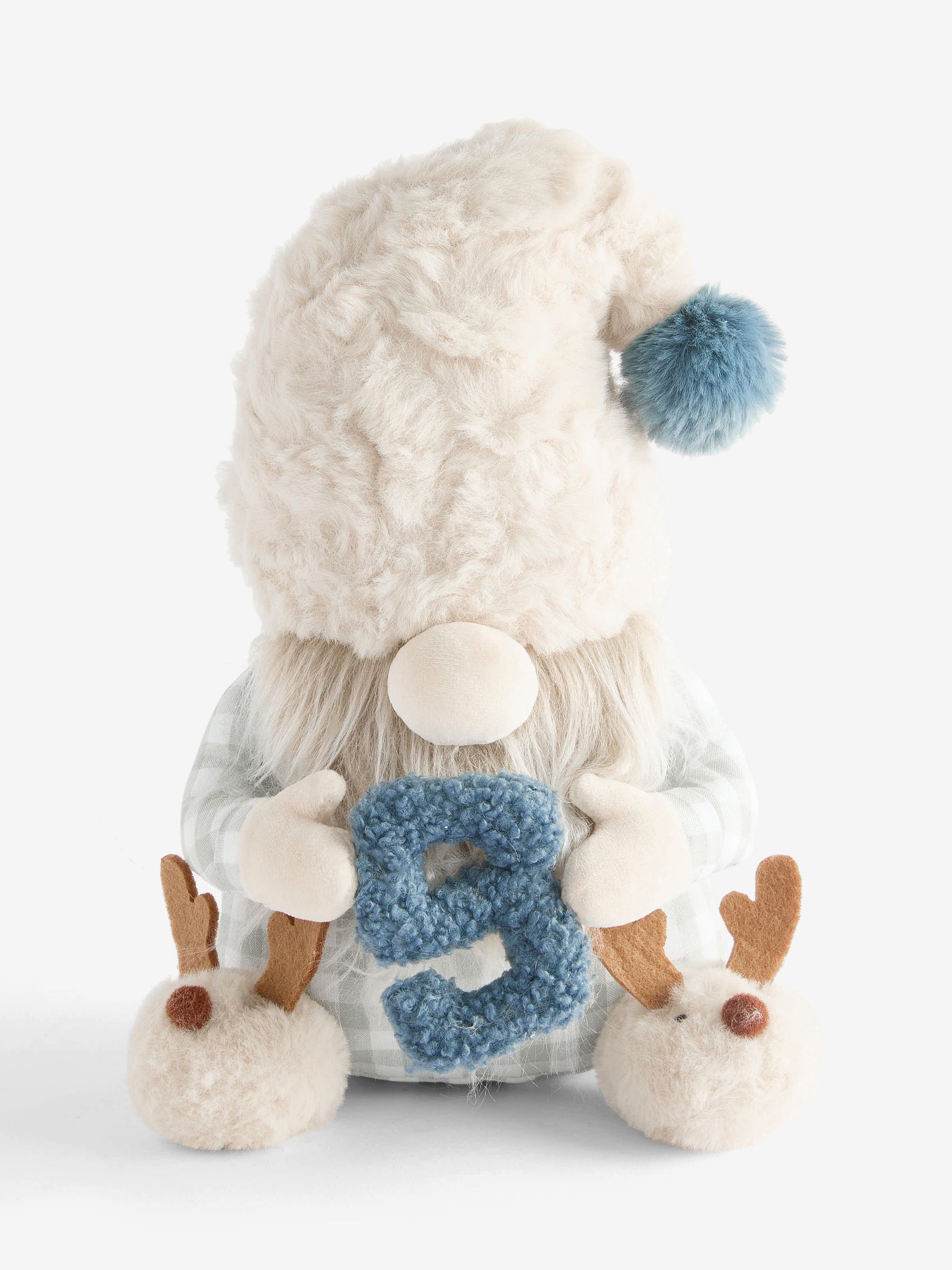Buy Natural Monogram Plush Christmas Gonk Ornament from Next Australia