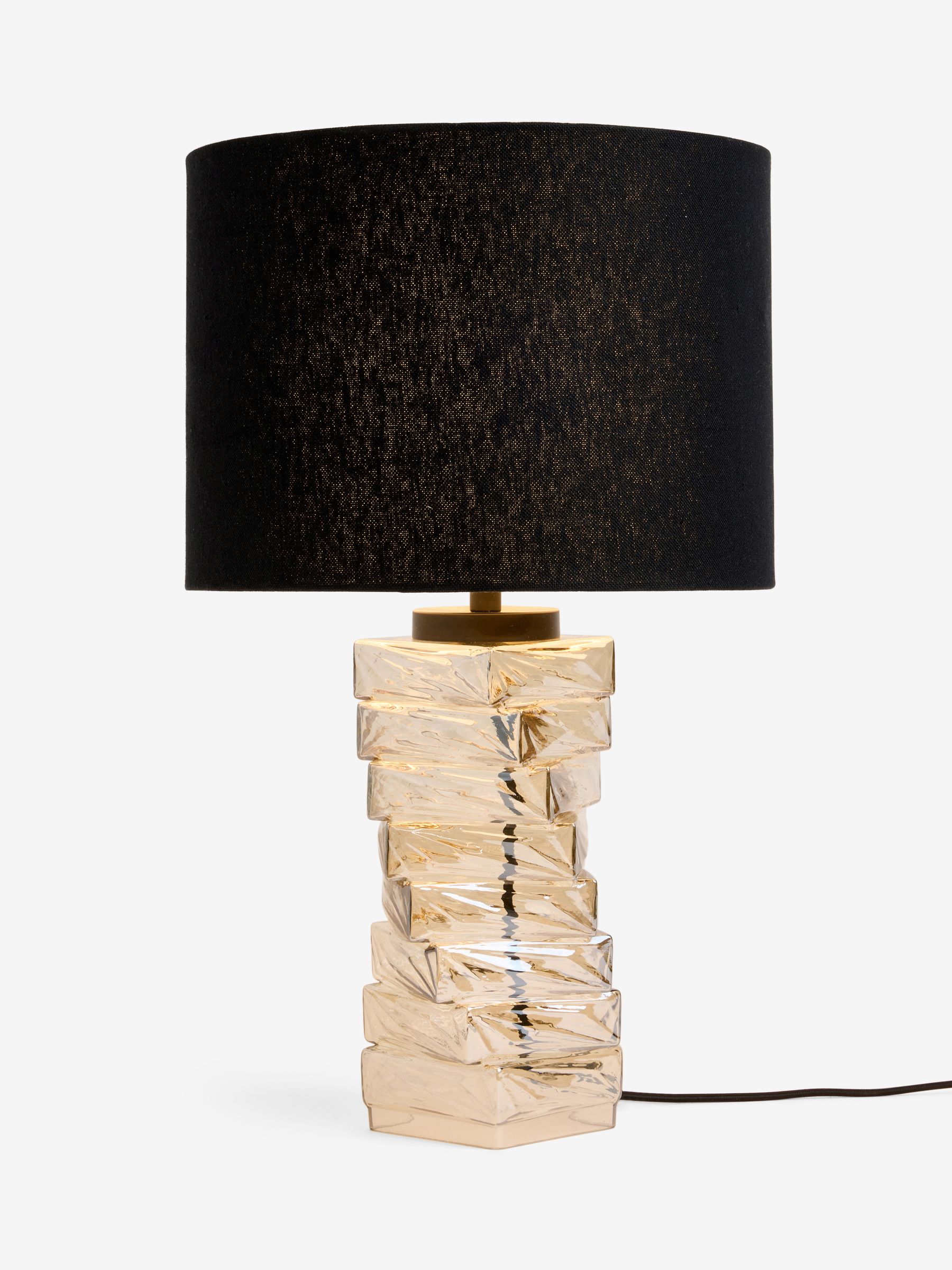 Buy Sosandar Black Stacked Glass Table Lamp from the Next UK online shop