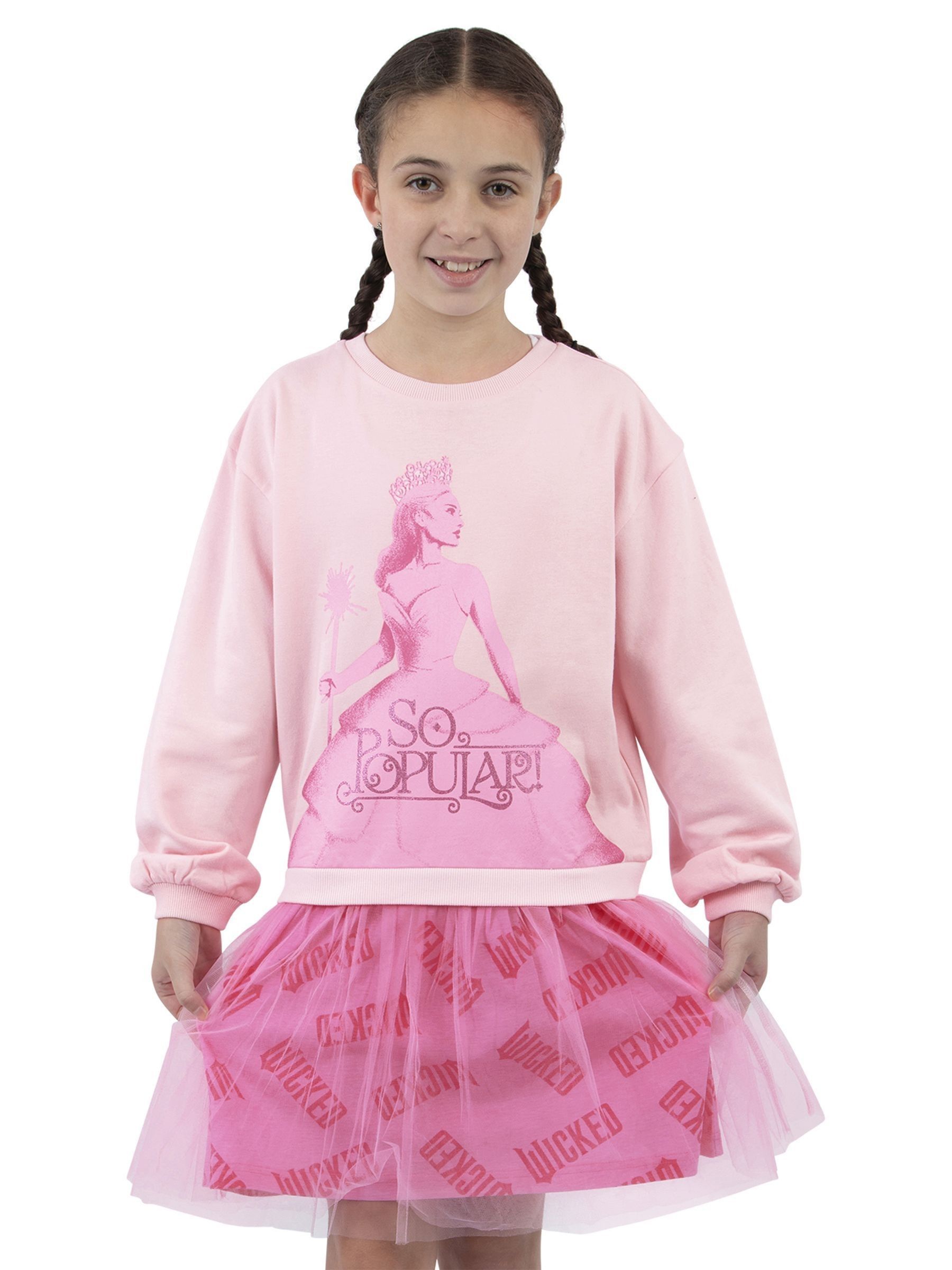 Buy Character Pink Wicked Glinda The Good Witch Glitter Sweatshirt ...
