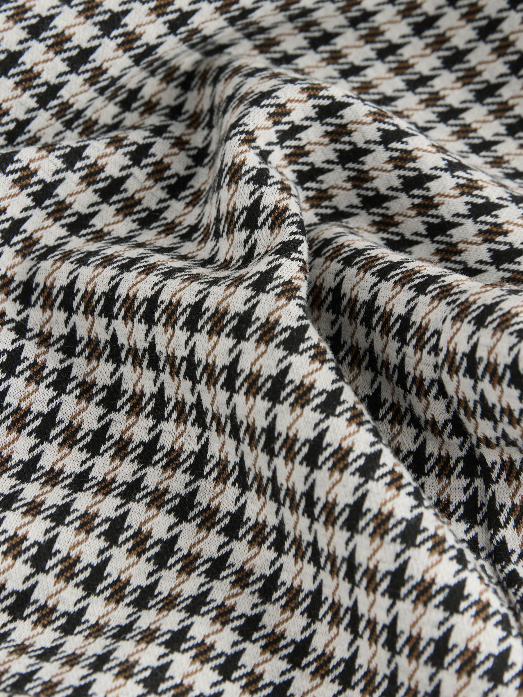 Buy Mono Check Ponte Flared Trousers from the Next UK online shop