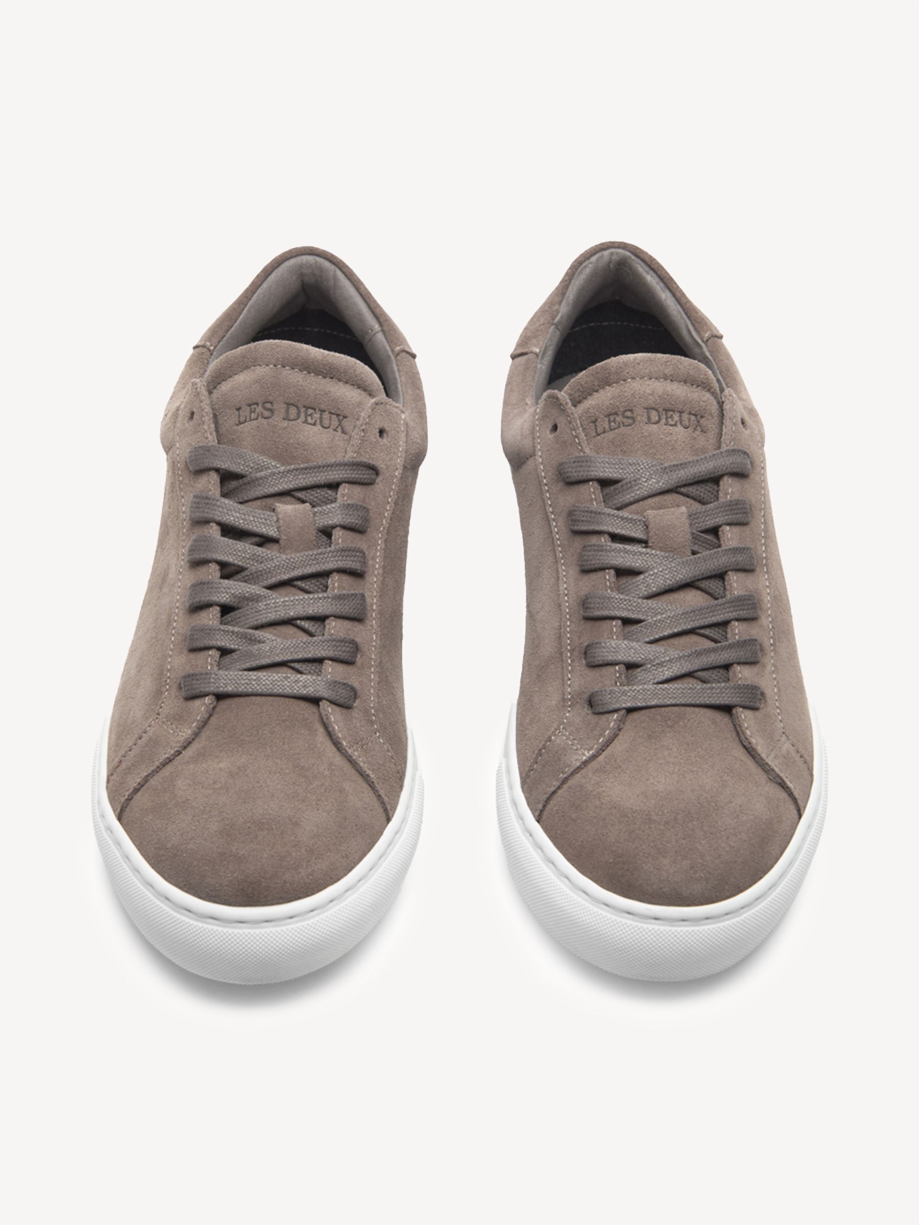 Buy Les Deux Grey Theodor Suede Low Top Lace Up Sneakers from the Next ...