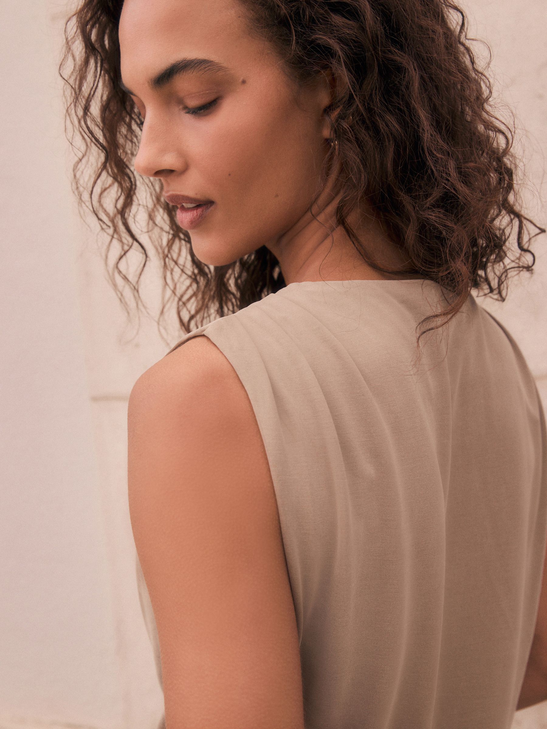 Buy Stone N. Premium Drape Modal Sleeveless Top from the Next UK online ...