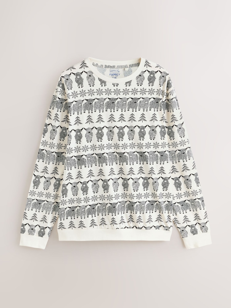 Buy Ecru White Matching Family Christmas Fairisle Pattern Hamish the ...